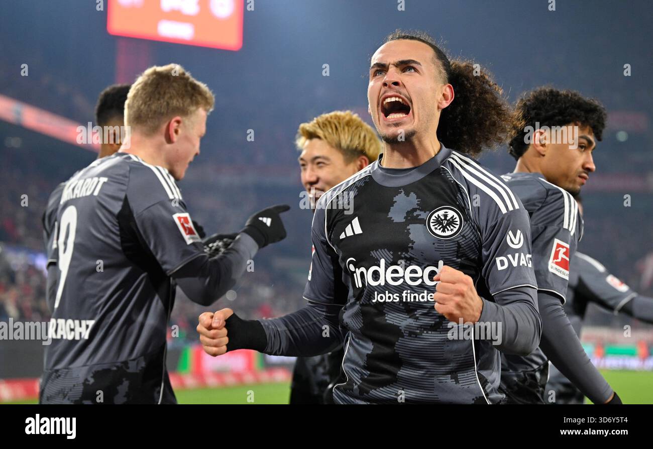 1:3 Goal, celebration, from left to right: scorer Jonathan Burkardt ...