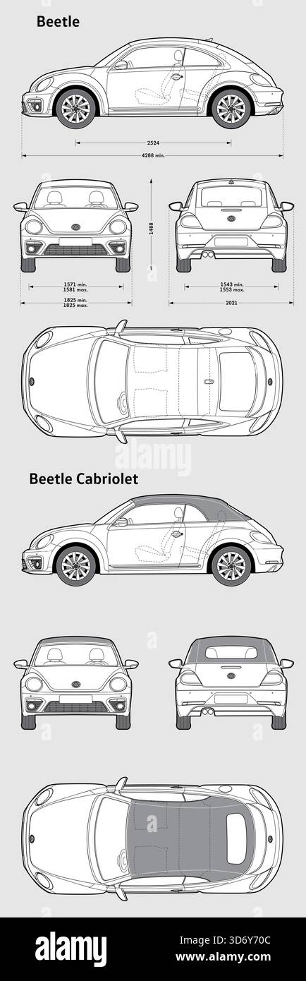 Volkswagen new beetle Stock Vector Images - Alamy