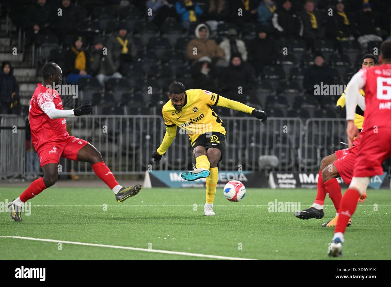 BERN, SWITZERLAND - NOVEMBER 22: Chris Bedia of Young Boys c) during ...