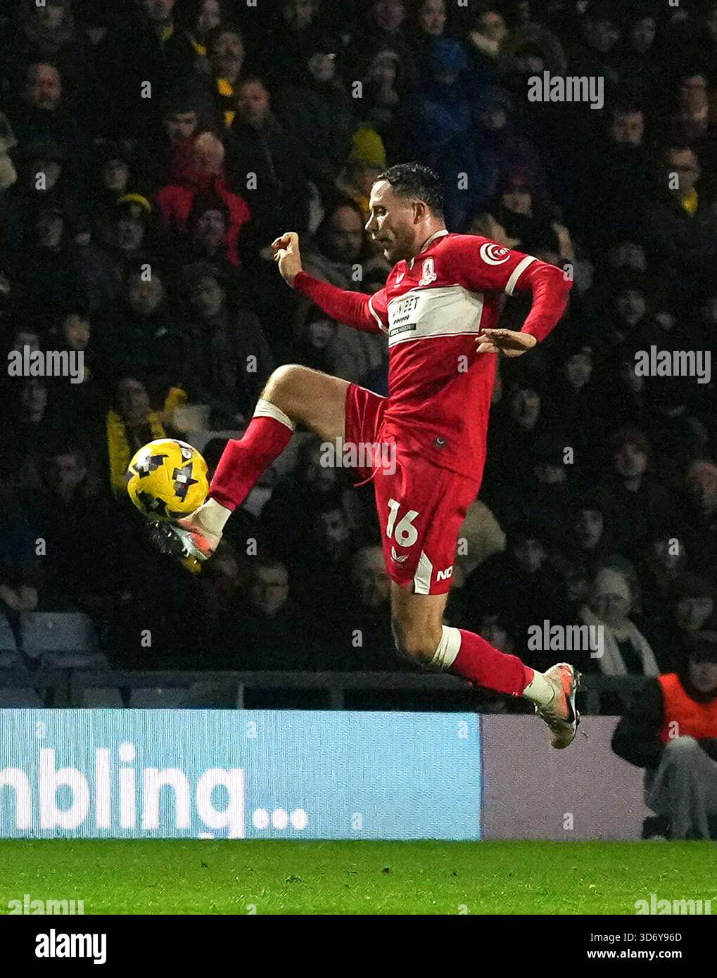 Middlesbrough's Alan Browne during the Sky Bet Championship match at ...