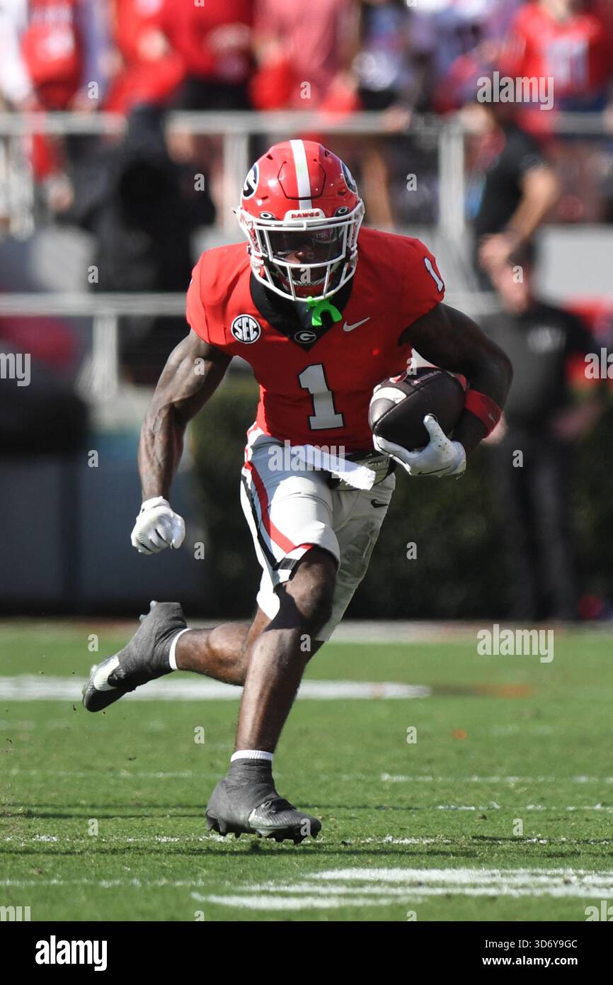 ATHENS, GA - NOVEMBER 22: Wide receiver Zachariah Branch #1 of the ...