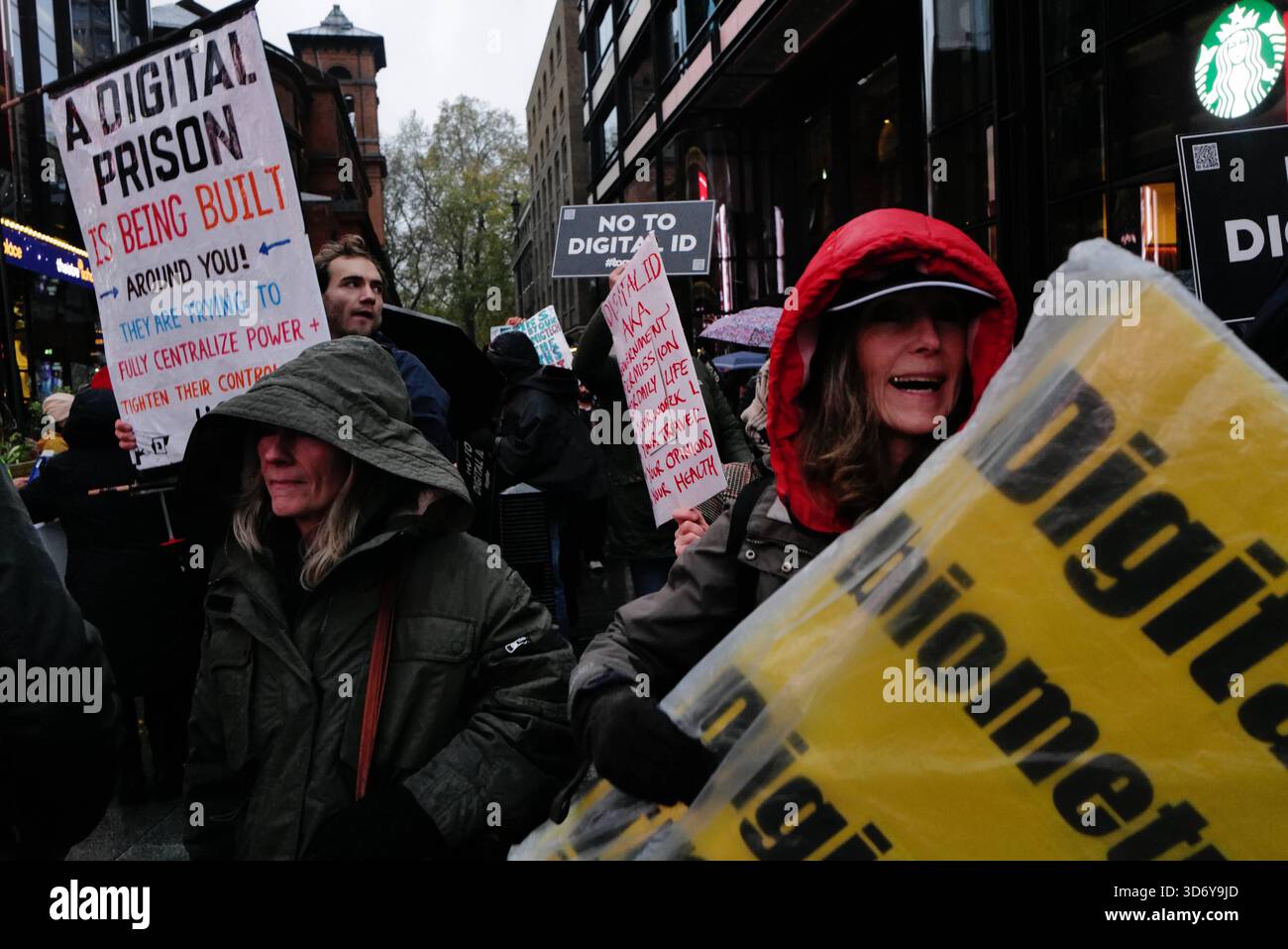 Digital ID Protest in London A protest march organised by the group ...