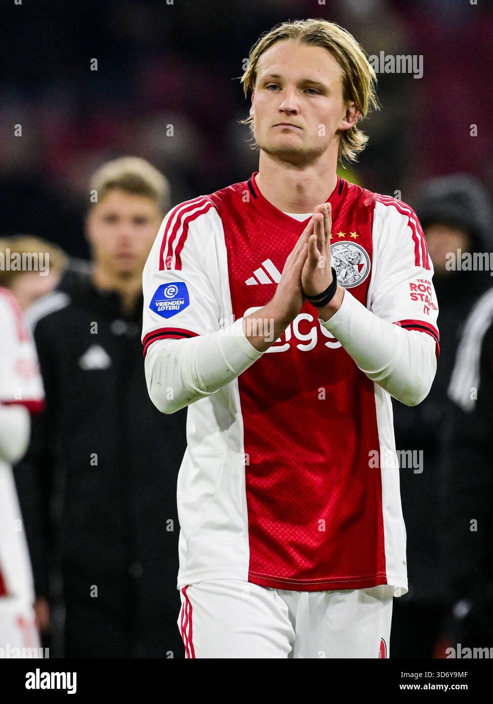 AMSTERDAM - Kasper Dolberg of Ajax after the Dutch Eredivisie match ...
