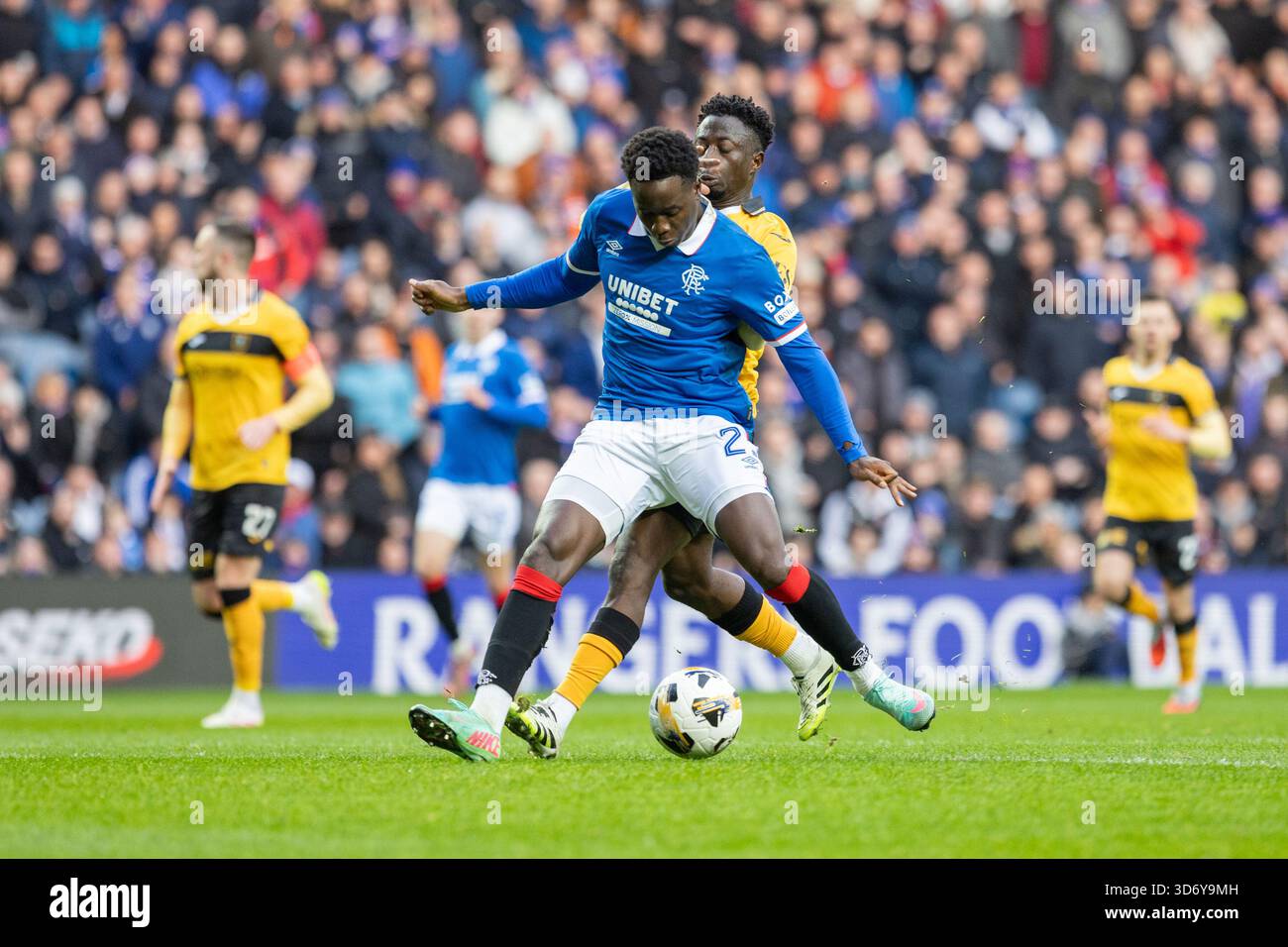 22 Nov 2025. Glasgow, UK. Rangers FC played Livingstone FC at Ibrox ...