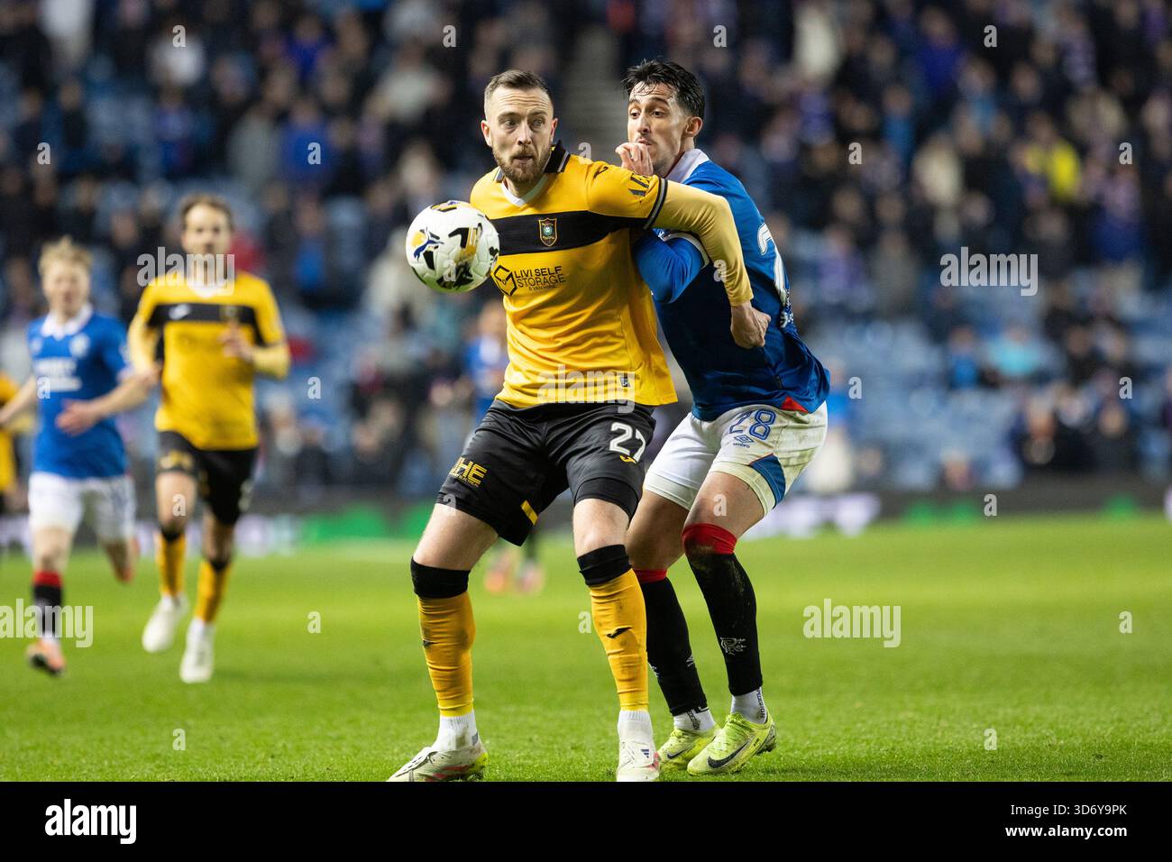 22 Nov 2025. Glasgow, UK. Rangers FC played Livingstone FC at Ibrox ...