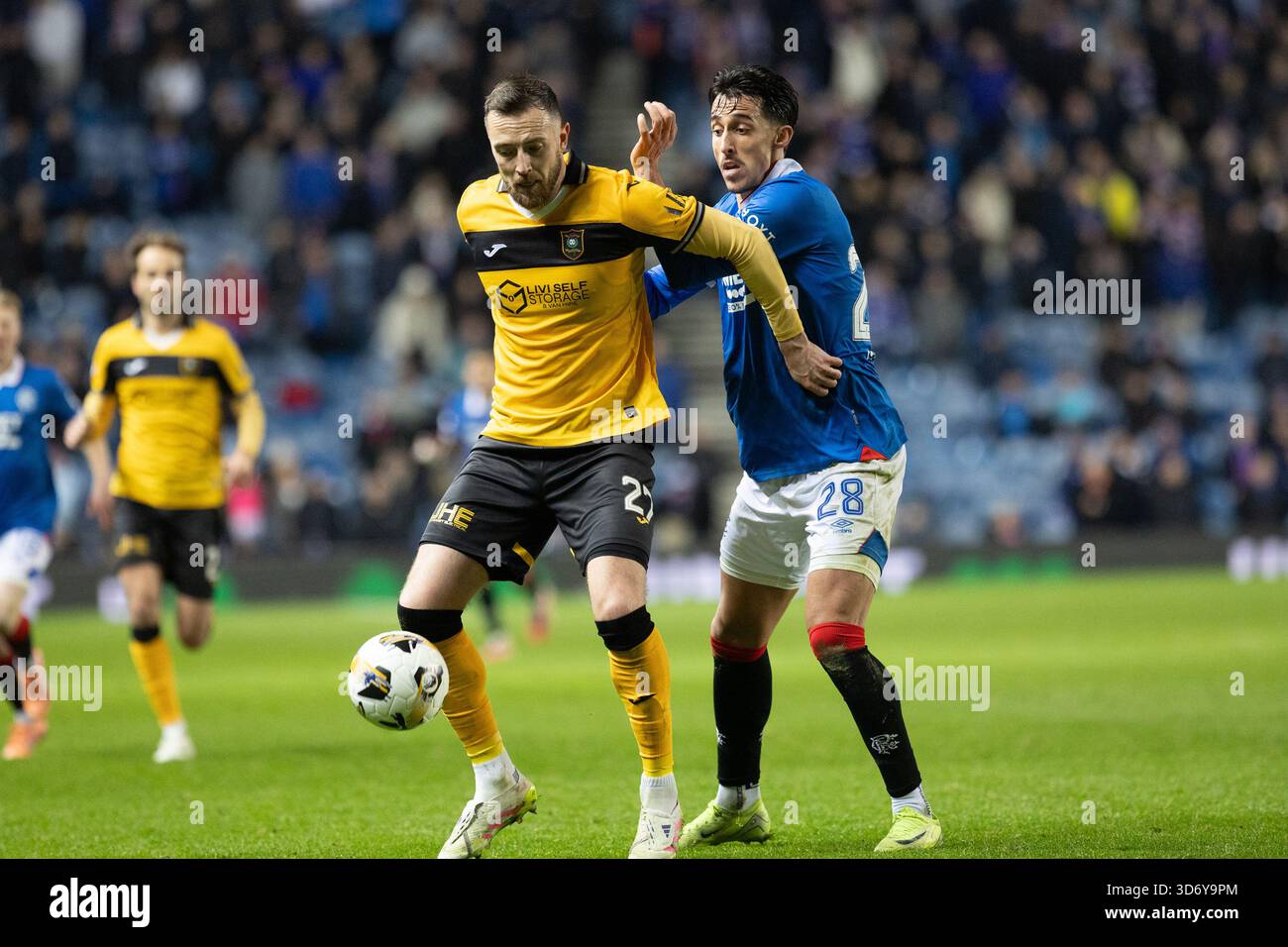 22 Nov 2025. Glasgow, UK. Rangers FC played Livingstone FC at Ibrox ...