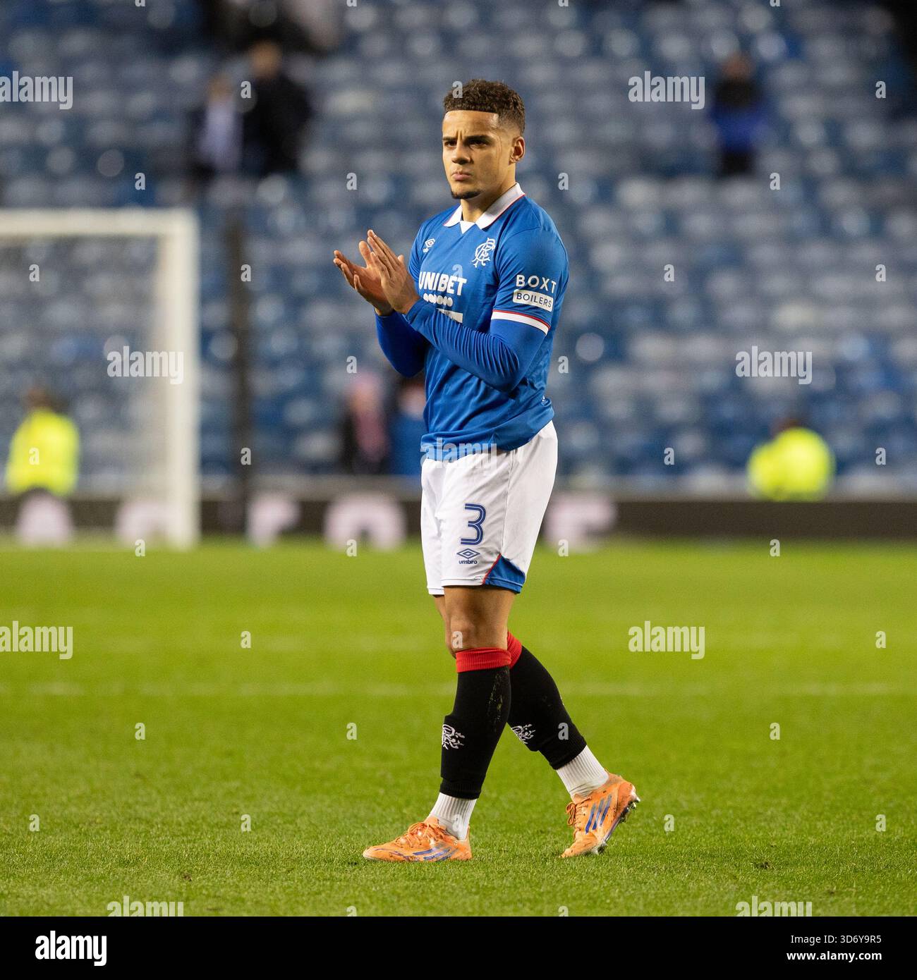 22 Nov 2025. Glasgow, UK. Rangers FC played Livingstone FC at Ibrox ...
