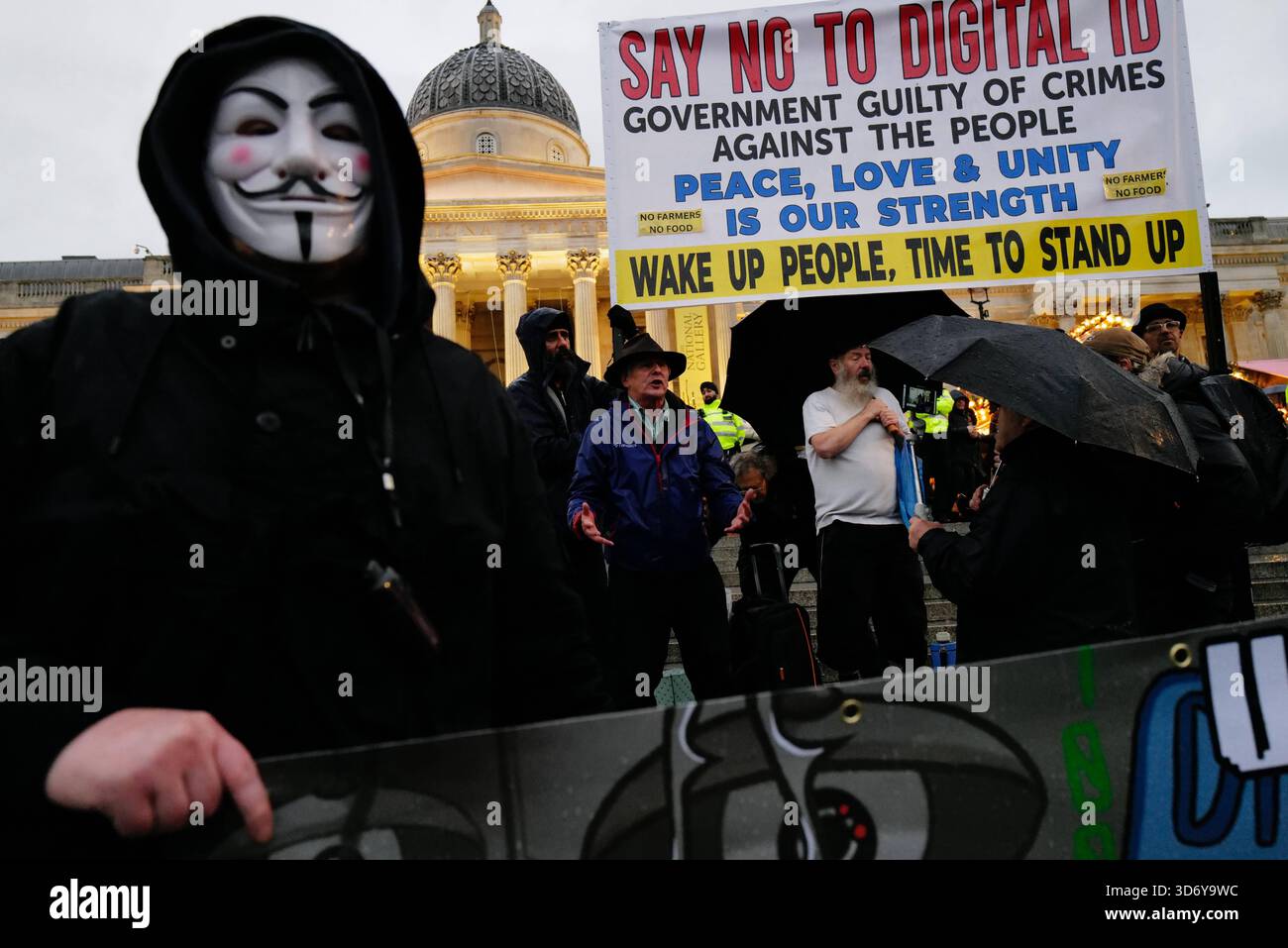 Digital ID Protest in London A protest march organised by the group ...
