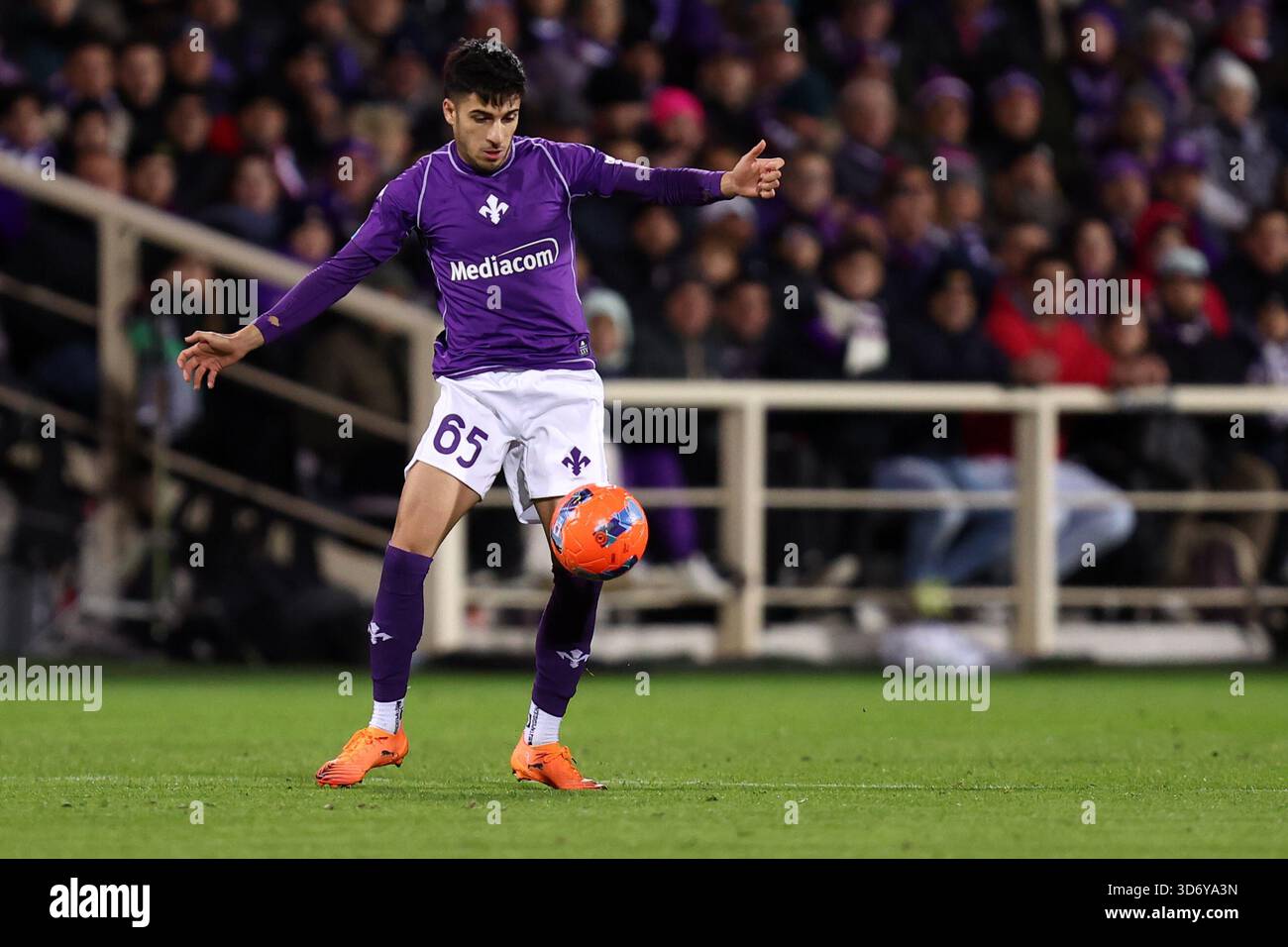 Fabiano Parisi of Acf Fiorentina in action during the Serie A match ...