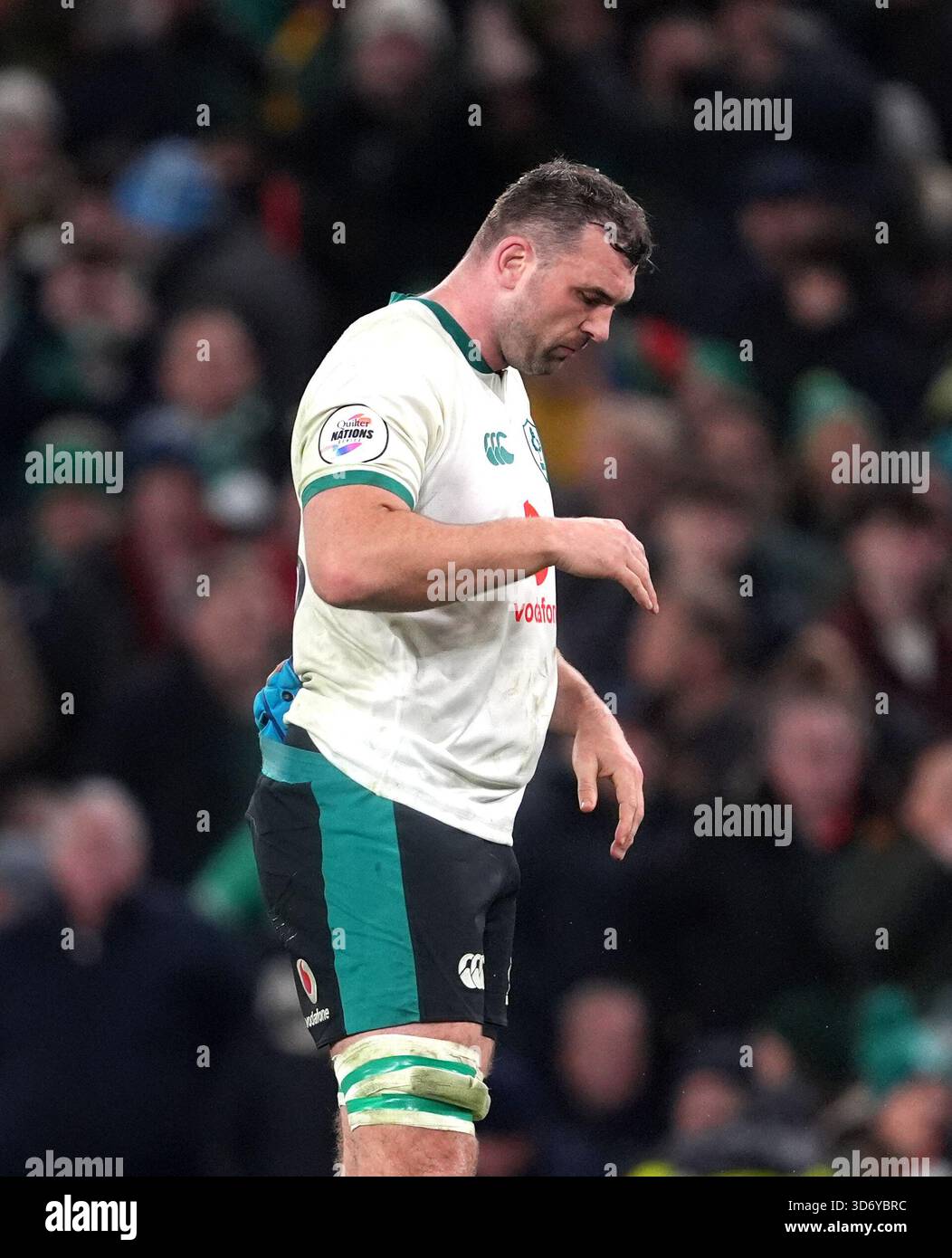 Ireland's Tadhg Beirne appears dejected following the Quilter Nations ...
