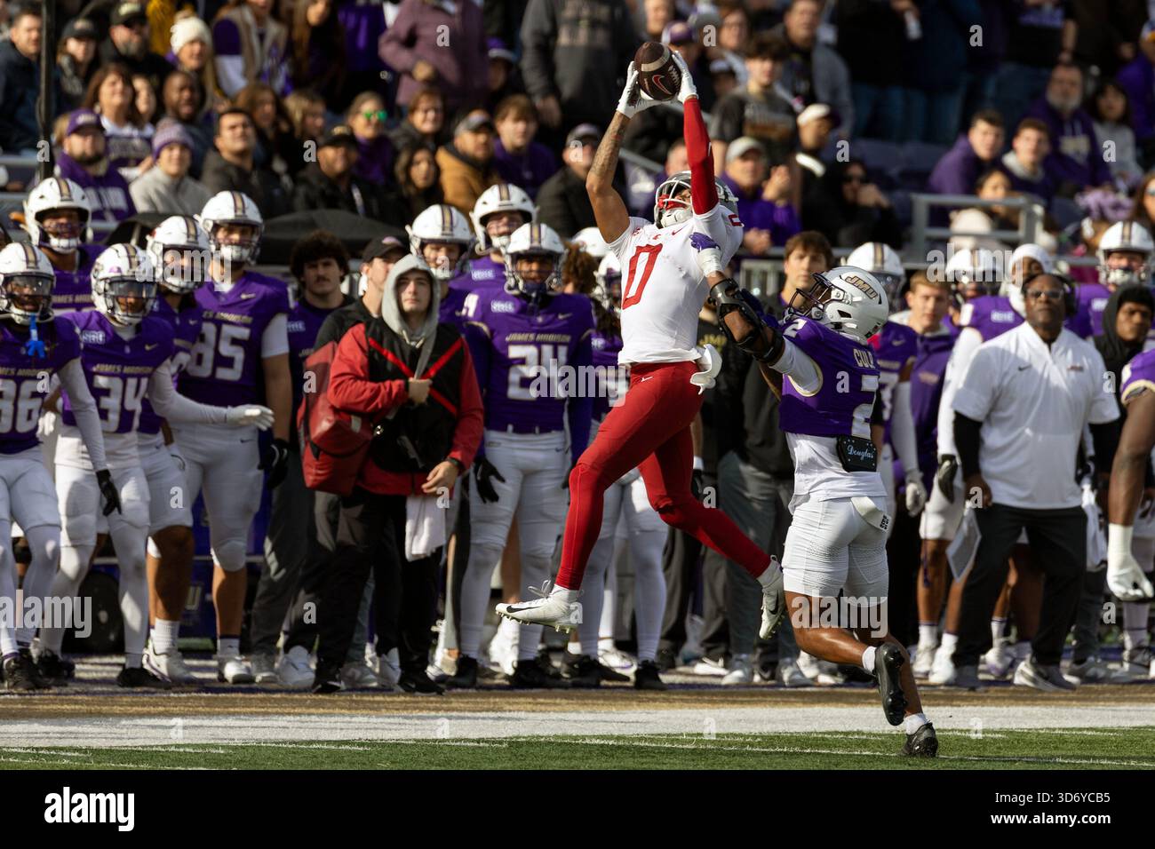 Washington State wide receiver Tony Freeman (0) catches a pass over ...