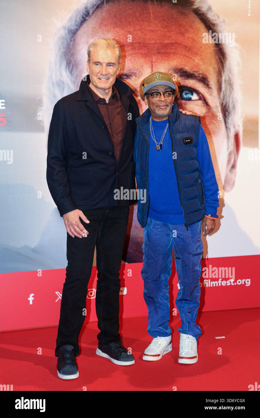 Dolph Lundgren and Spike Lee attend the photo call on Day 2 of the 43rd ...