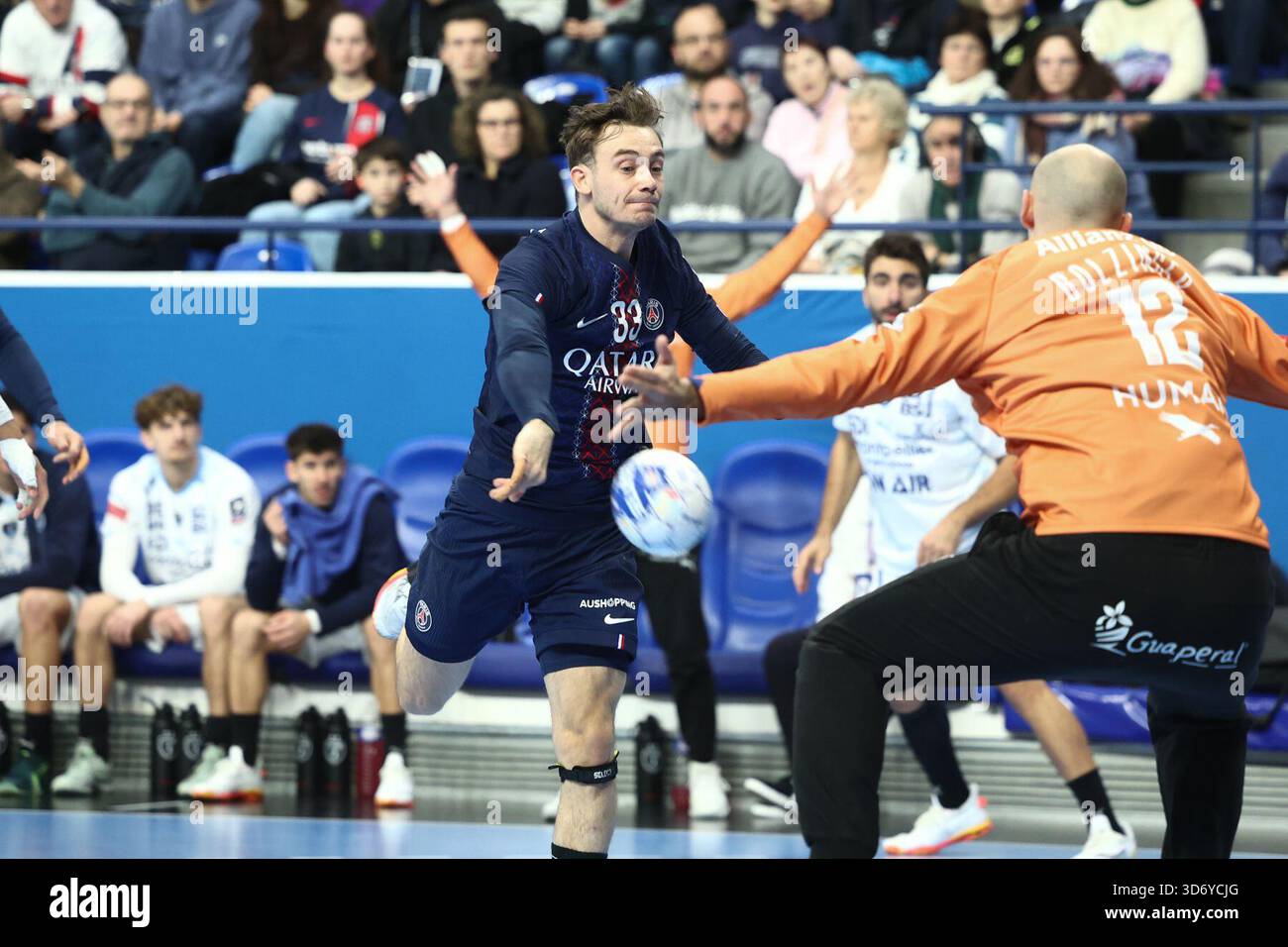 Sindre Heldal of Paris Saint-Germain Handball during the Liqui Moly ...
