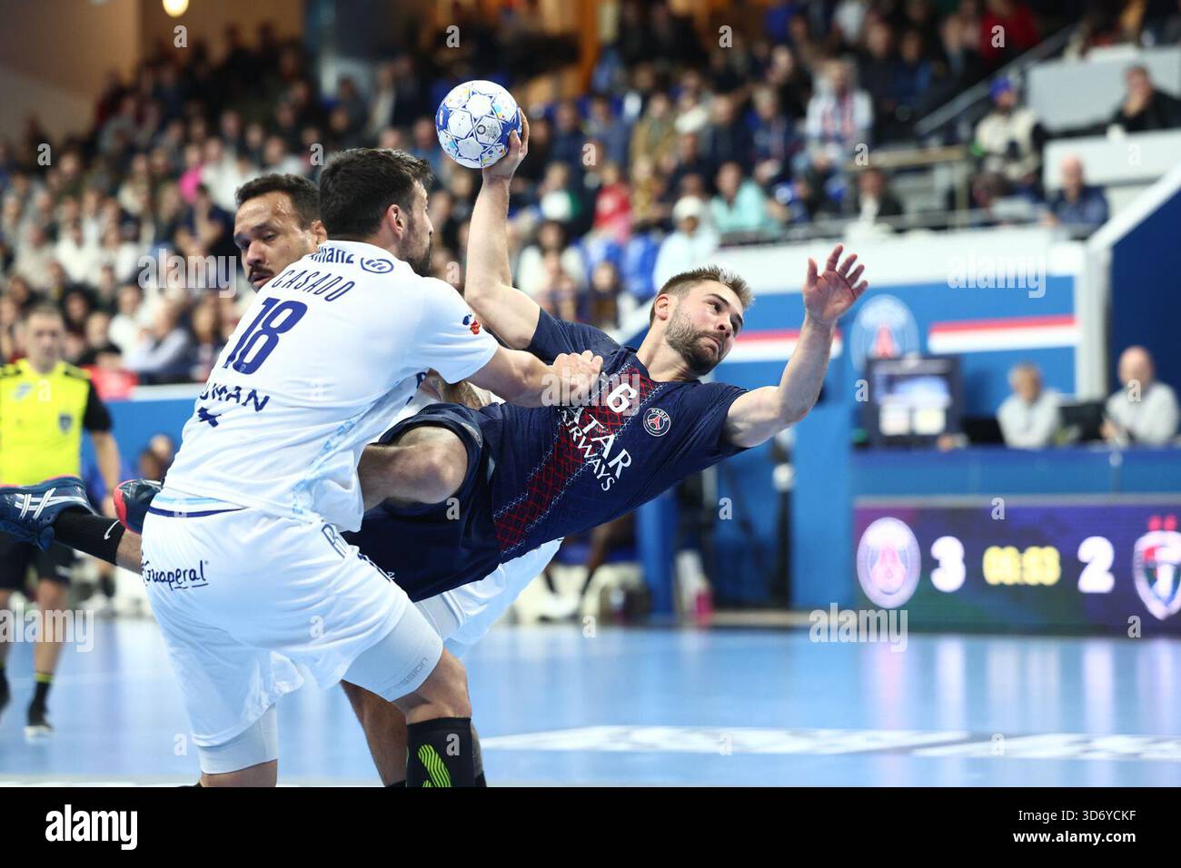 Luc Steins of Paris Saint-Germain Handball during the Liqui Moly StarLigue match between Paris ...