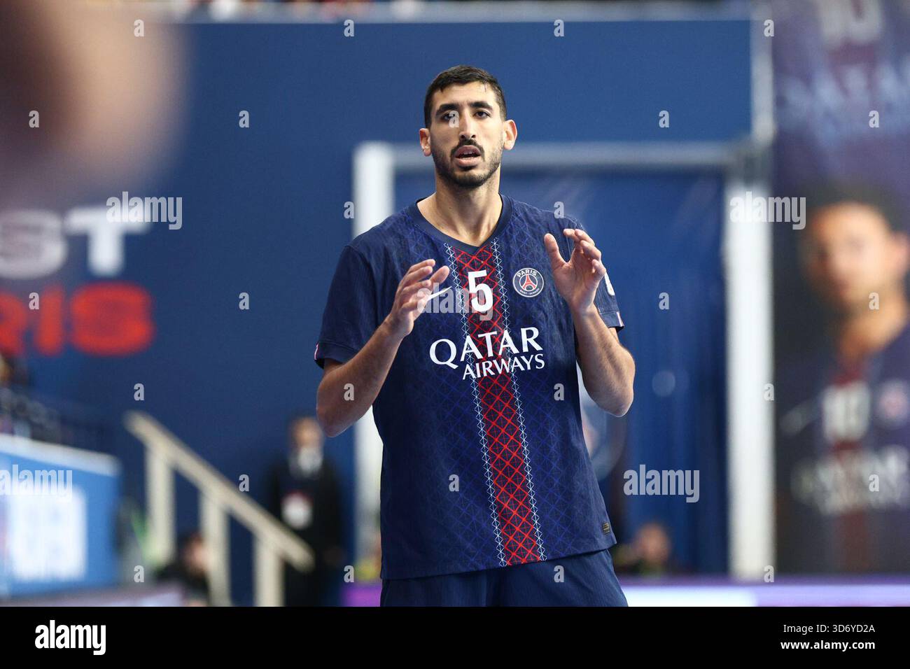 Yahia Fathy Omar of Paris Saint-Germain Handball during the Liqui Moly ...