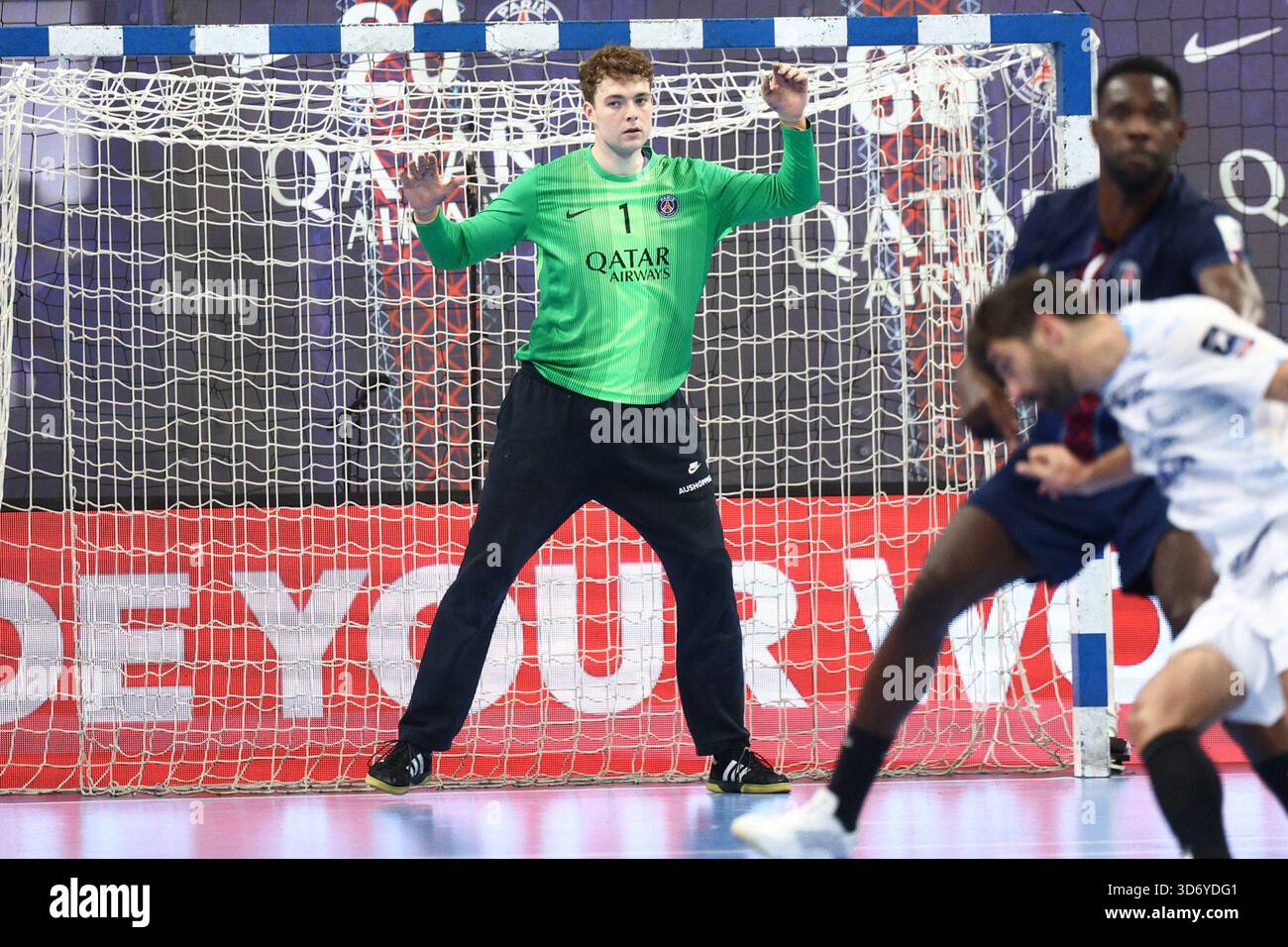 Mikkel Moller Lovkvist of Paris Saint-Germain Handball during the Liqui ...