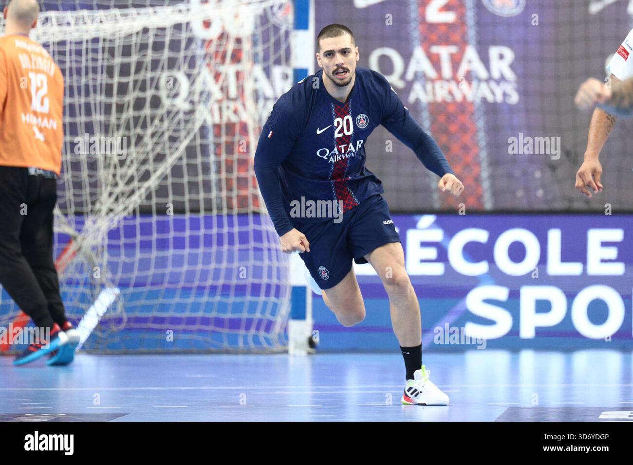 Mathieu Grebille of Paris Saint-Germain Handball celebrates during the ...