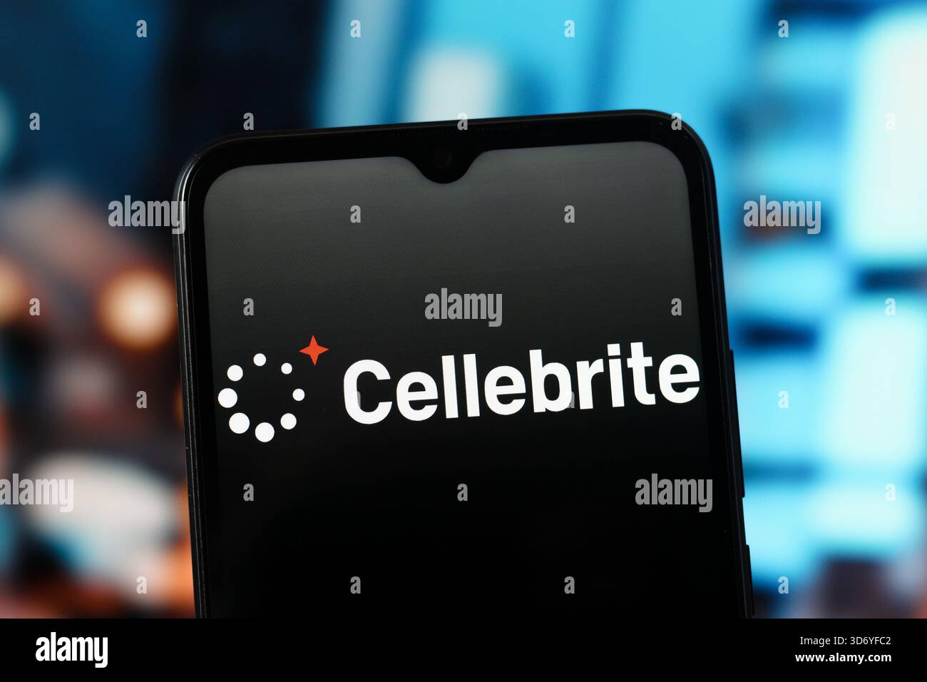 November 22, 2025, Canada: In this photo illustration, the Cellebrite ...