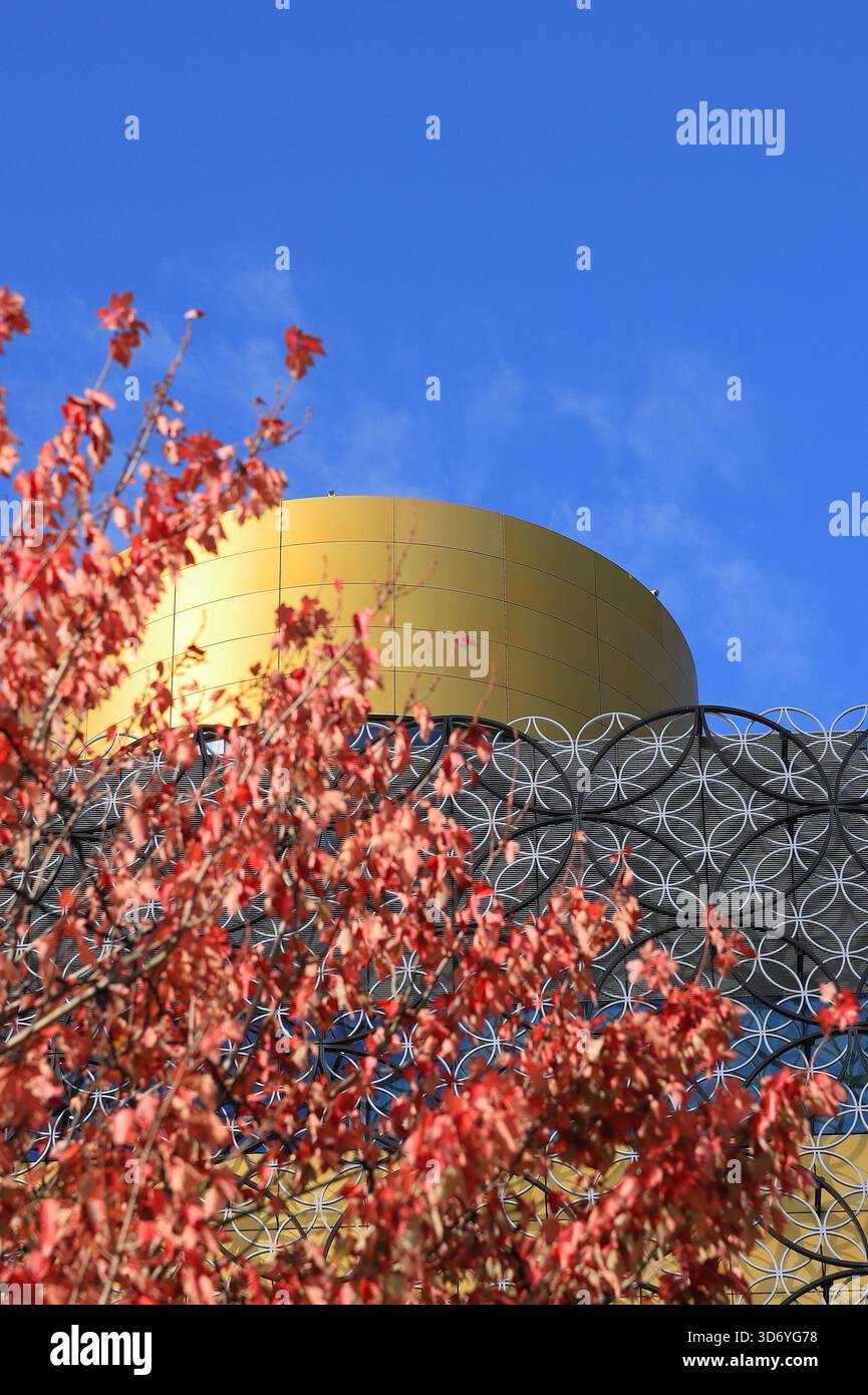 Birmingham public library, a modern landmark on Centenary Square at ...