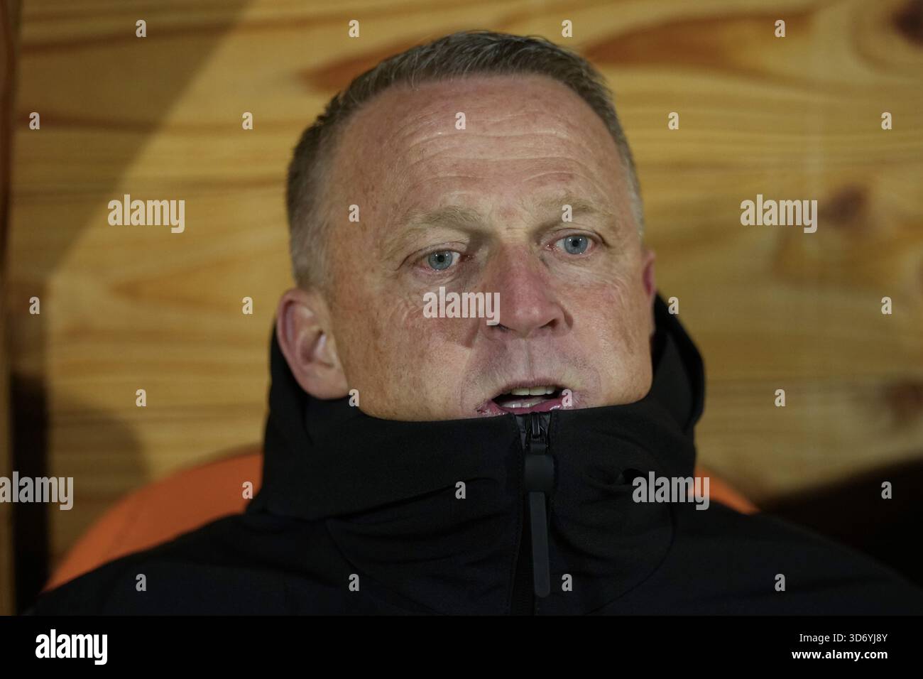 VOLENDAM - John van den Brom, FC Twente's trainer-coach, before the start of the Dutch ...