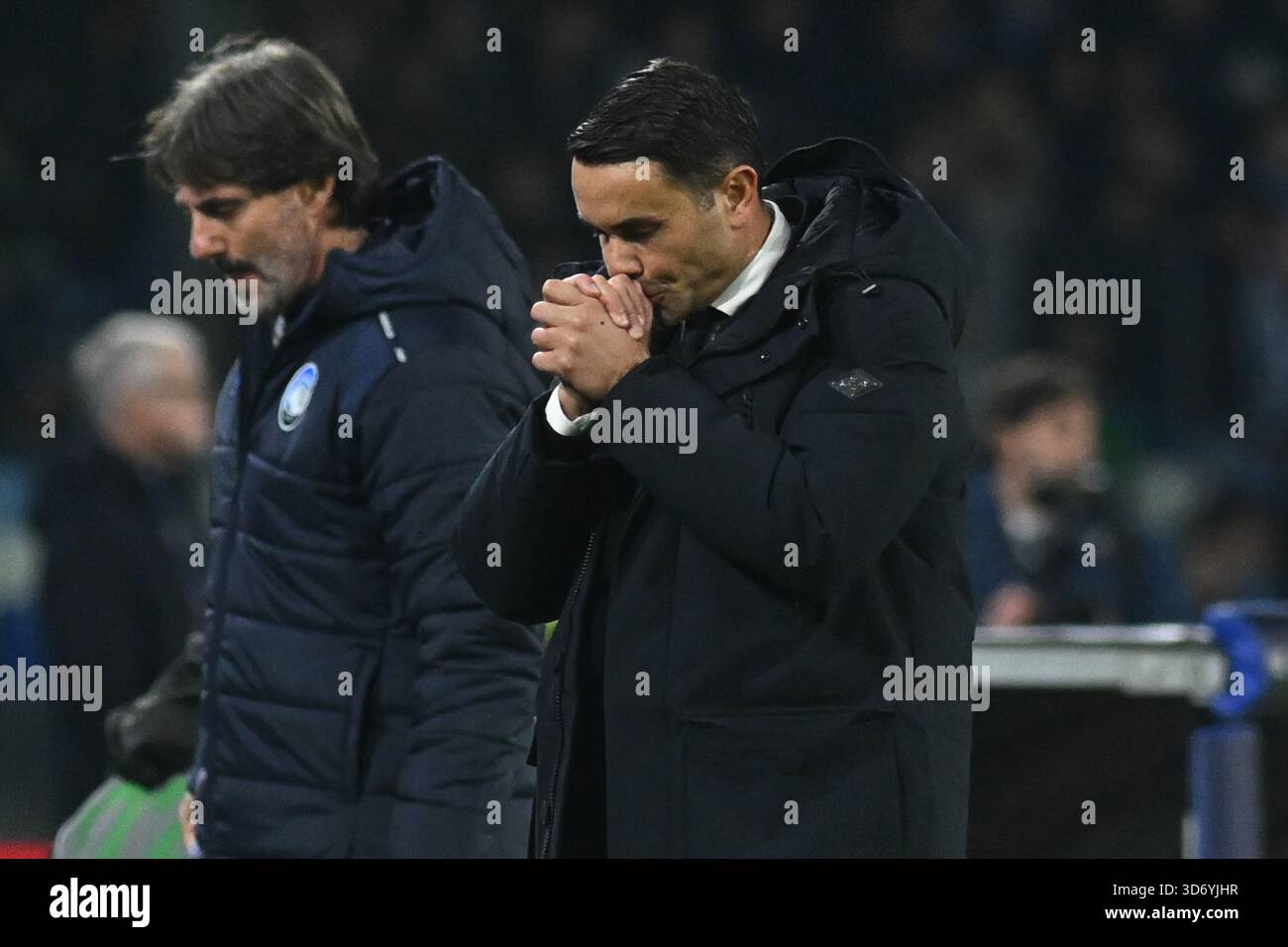 Raffaele Palladino coach of Atalanta BC disappointed during the Serie A ...