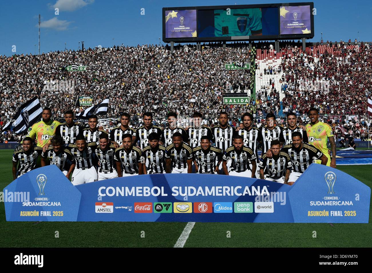 Players of Brazil's Atletico Mineiro pose for a team photo prior to the ...