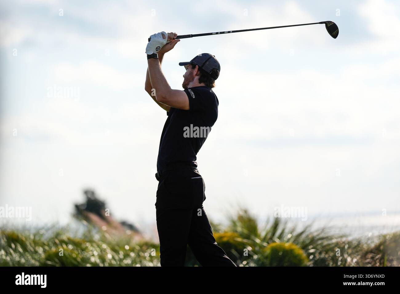 Patrick Rodgers hits from the 15th tee during the third round of the ...