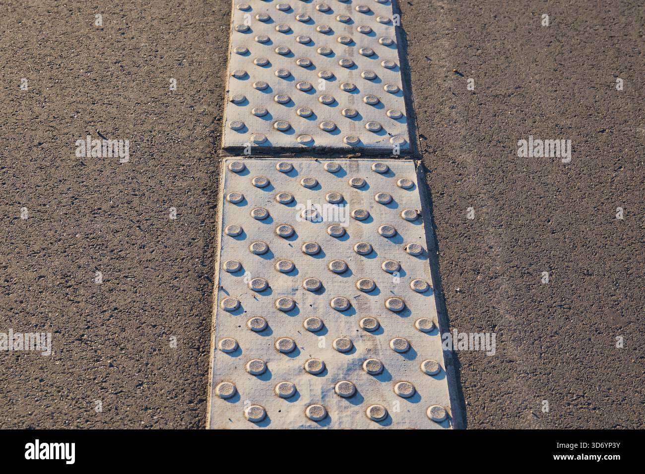 A textured tactile pathway can be seen in Neuss, Germany. This pathway ...