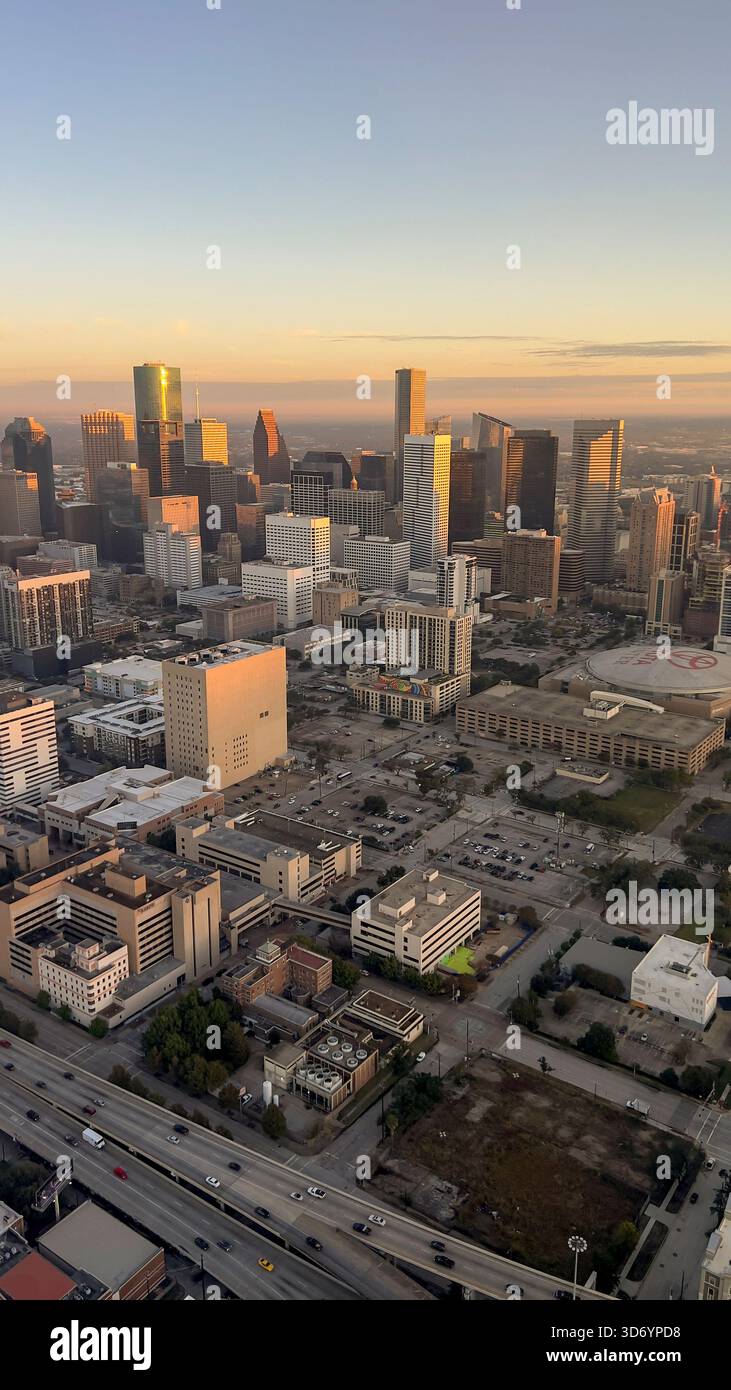 Aerial view of Houston Texas Stock Photo - Alamy