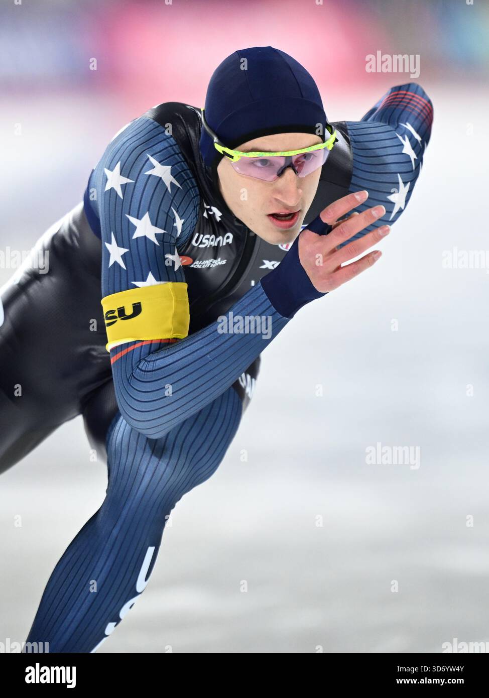 Jordan STOLZ of United States competes in the Men's 500 meters at the ...