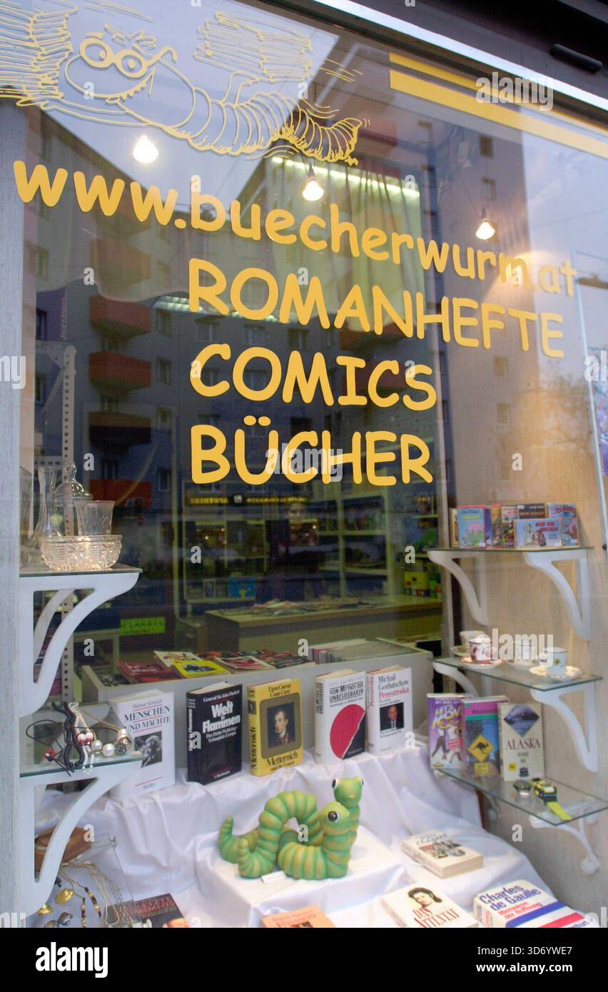 second hand and used books and magazines on a book bazaar or bookshop ...