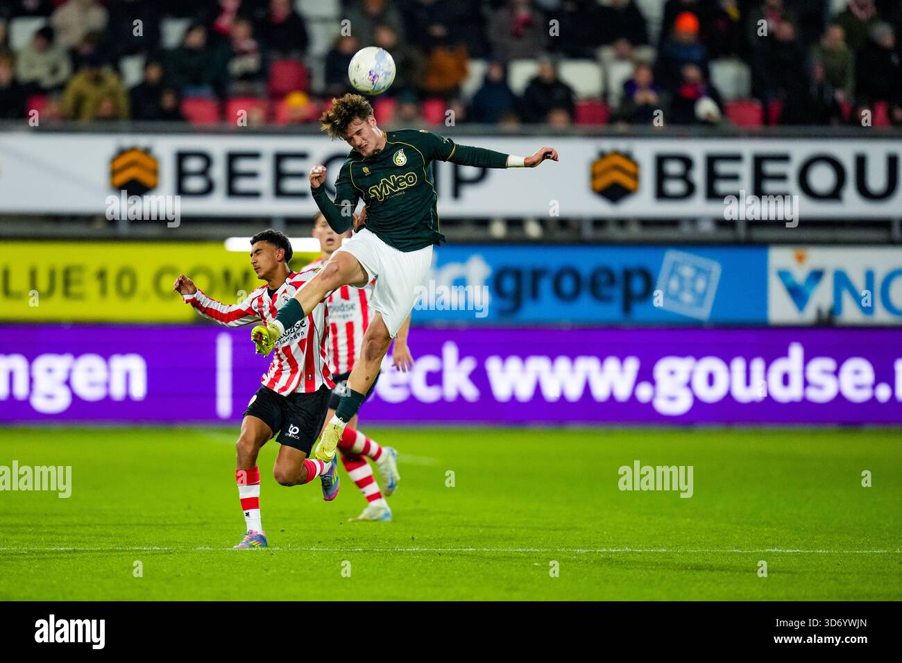 Rotterdam - Ayoub Oufkir of Sparta Rotterdam, Luka Tunjic of Fortuna ...