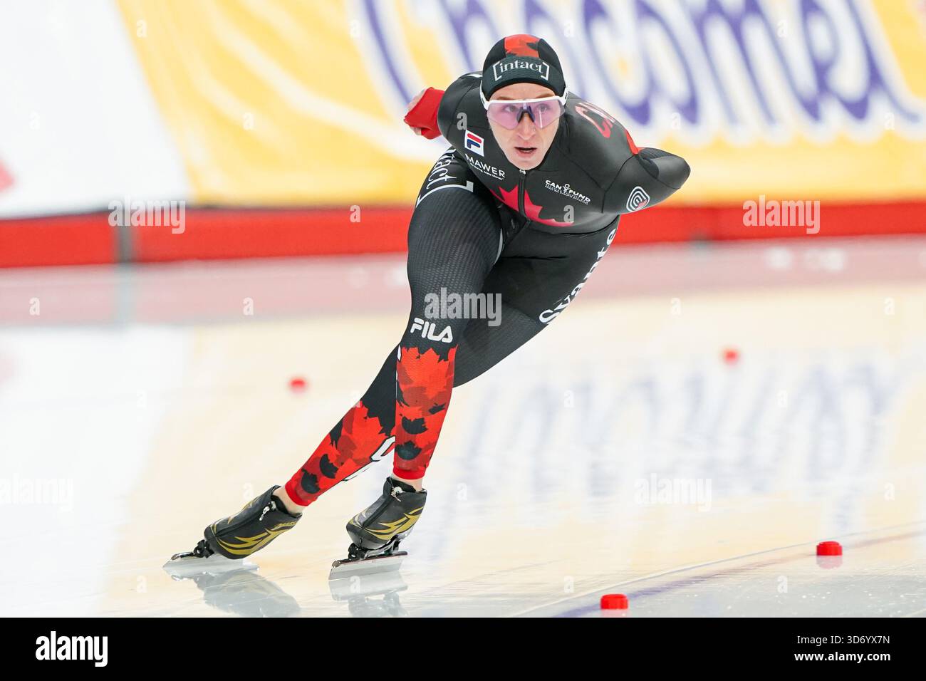 CALGARY, CANADA - NOVEMBER 22: Ivanie Blondin of Canada during the ISU ...