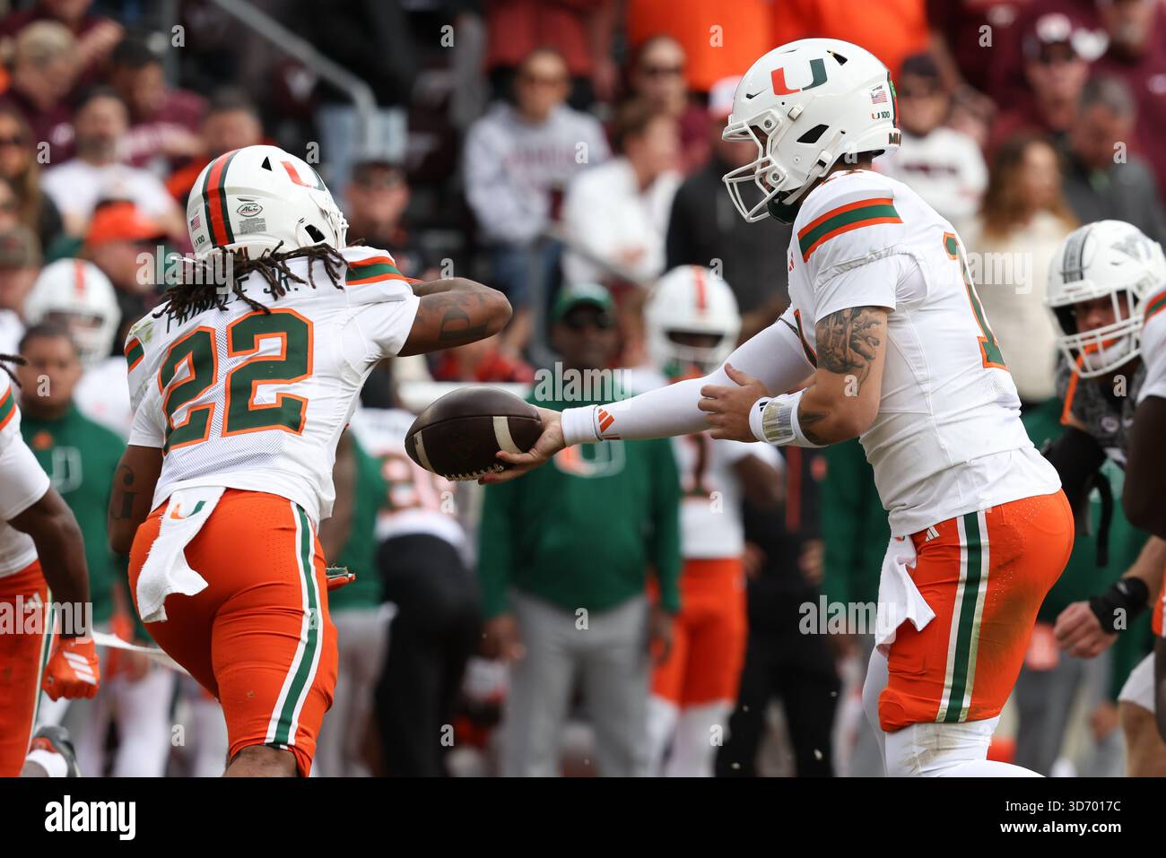 November 22, 2025: Miami (FL) Hurricanes quarterback Carson Beck (11 ...