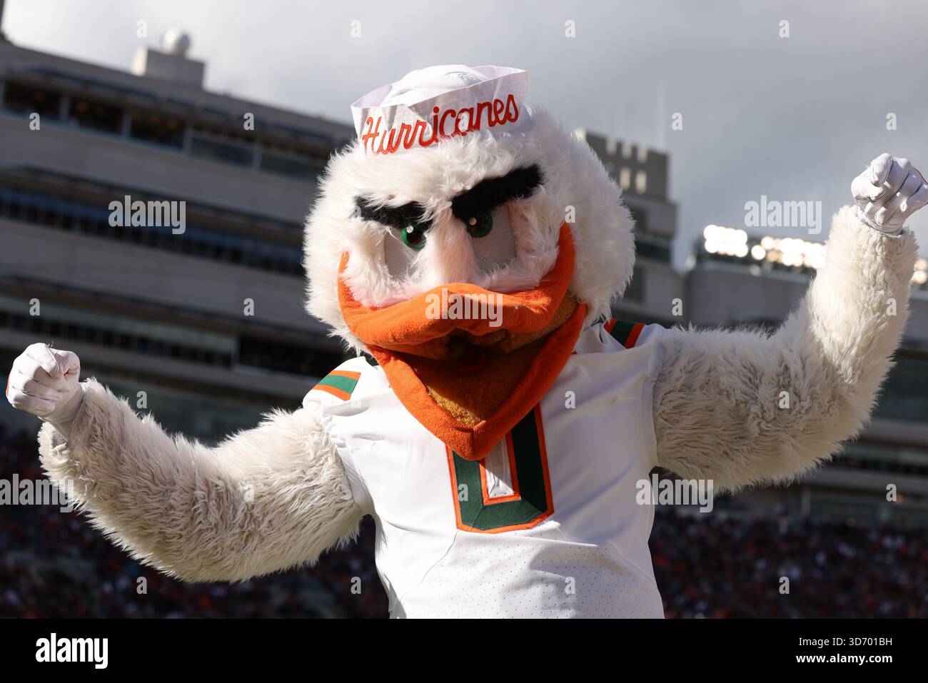 November 22, 2025: Miami (FL) Hurricanes mascot Sebastian the Ibis ...