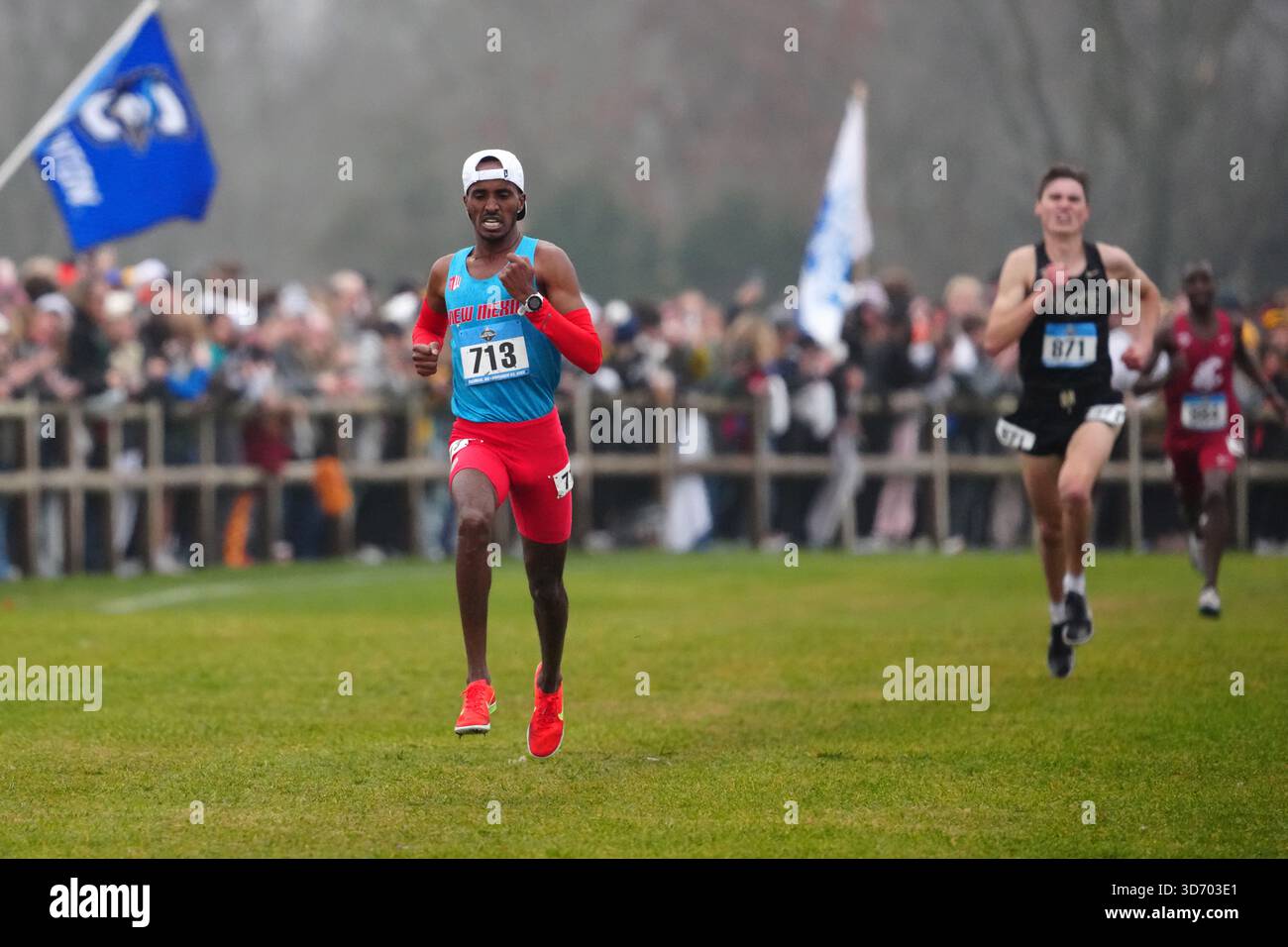 Habtom Samuel of New Mexico wins the men's race in 28?33.9 during the ...