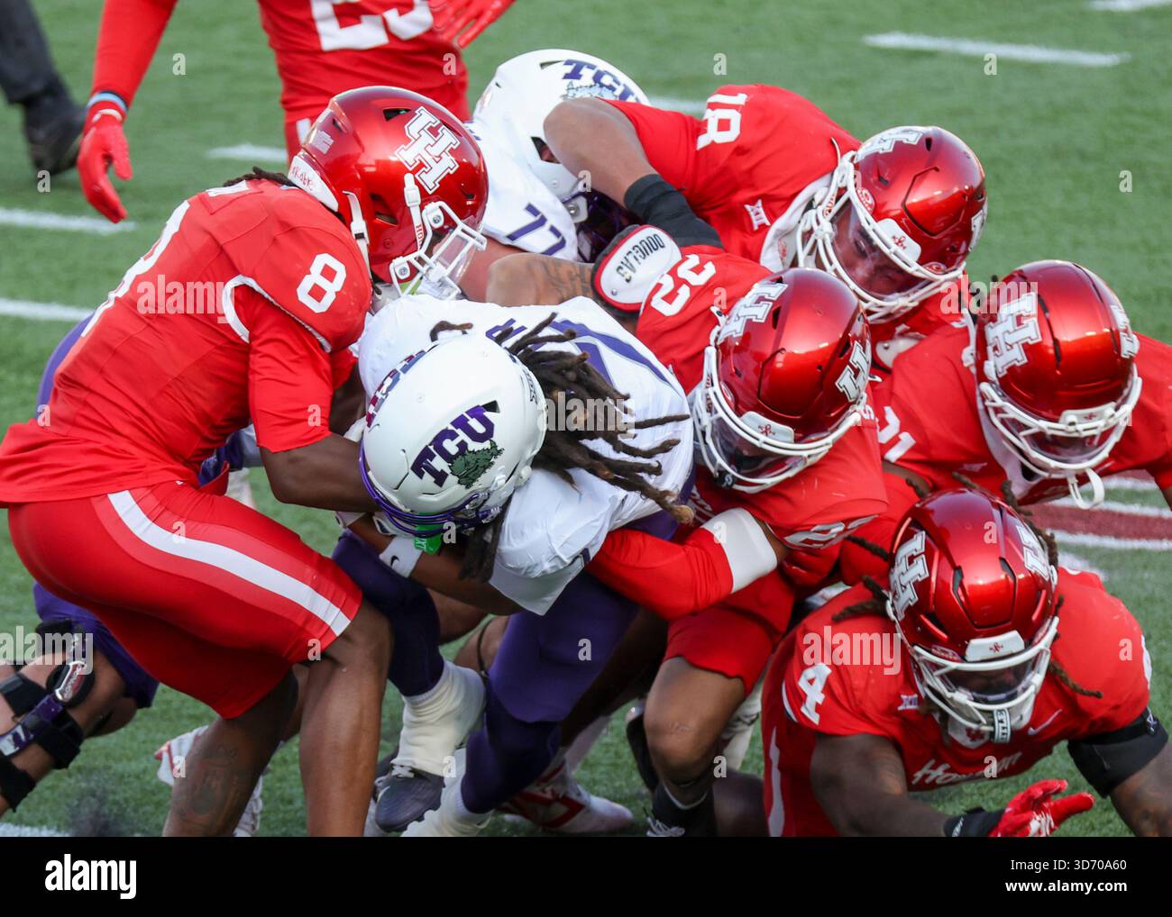 HOUSTON, TX - NOVEMBER 22: Texas Christian University Horned Frogs wide ...