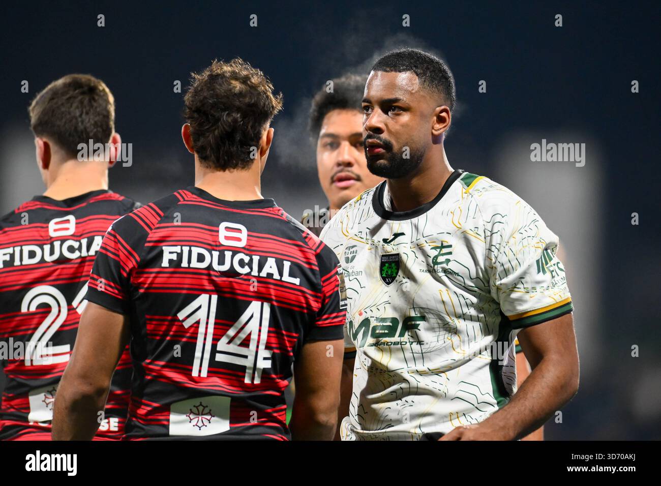 Kyllian Ringuet of Montauban during the Top14 match between Montauban ...