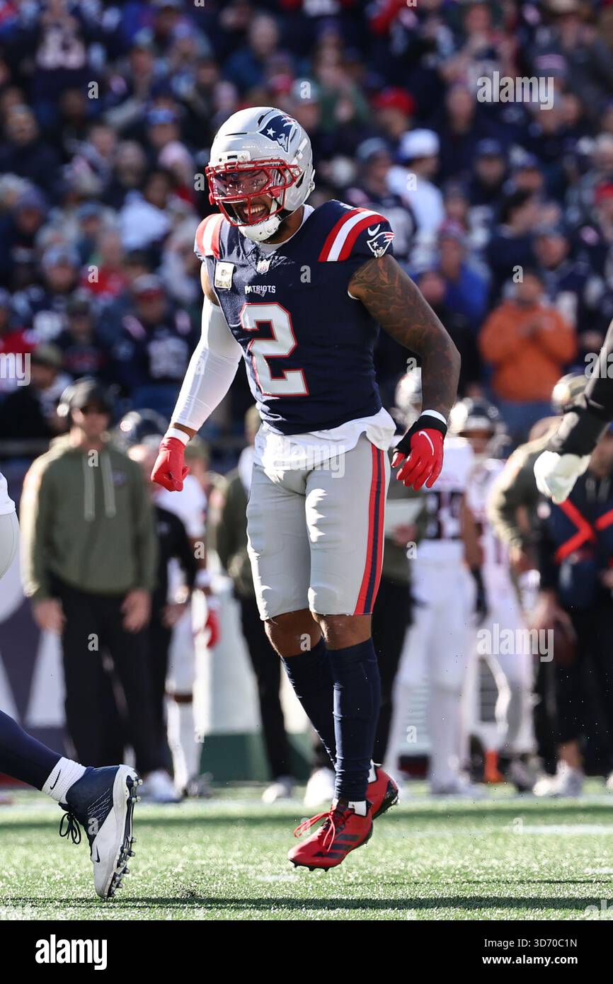 New England Patriots linebacker Harold Landry III celebrates during an ...
