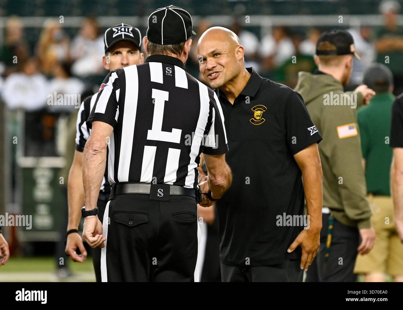 November 15, 2025 Baylor Bears head coach Dave Aranda shakes the hands ...