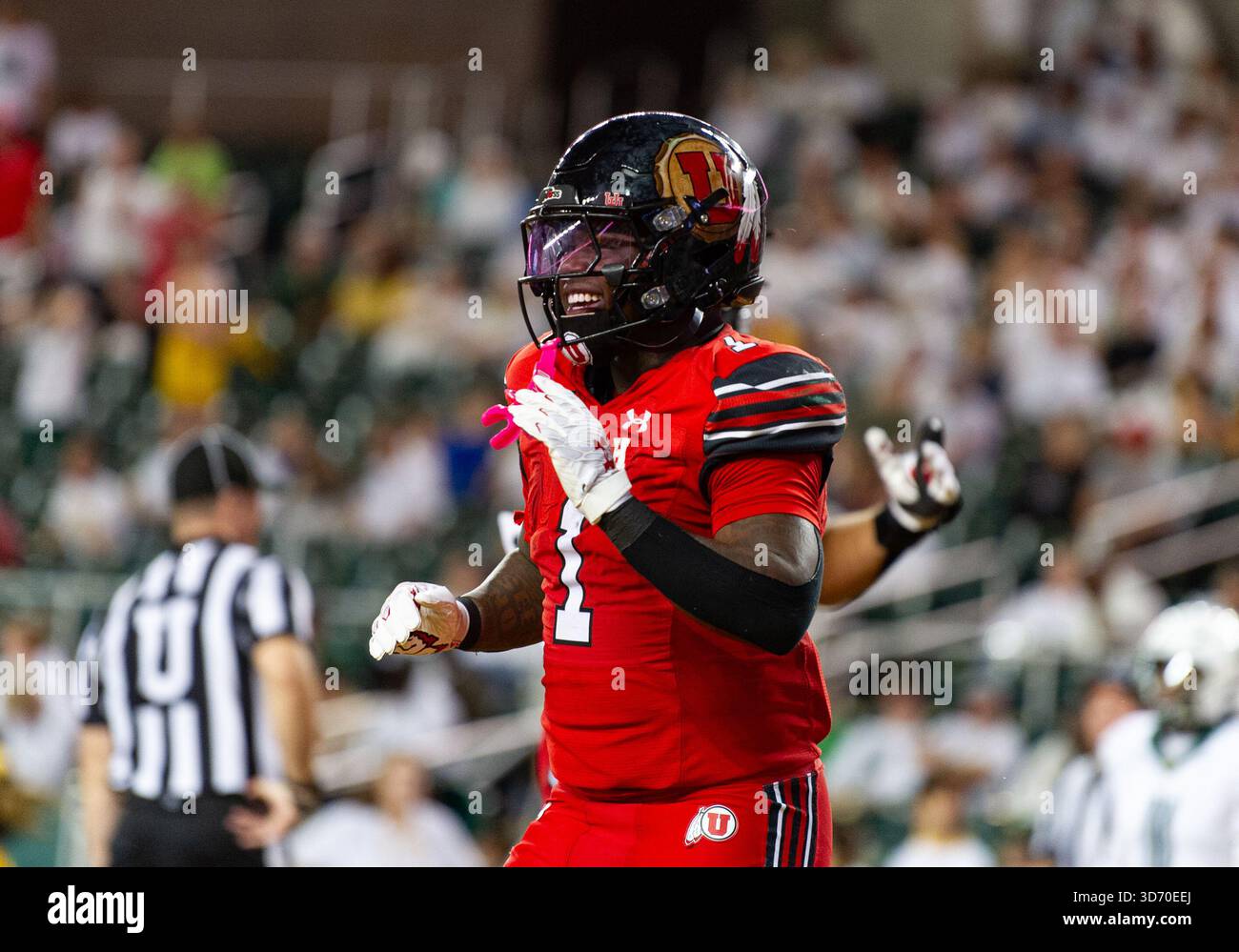 November 15, 2025 Utah Utes running back Wayshawn Parker (1) celebrates ...