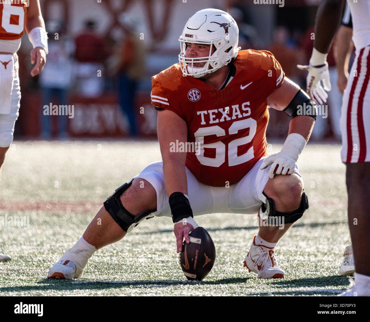 Nov 22, 2025. Connor Robertson (62) of the Texas Longhorns in action vs ...