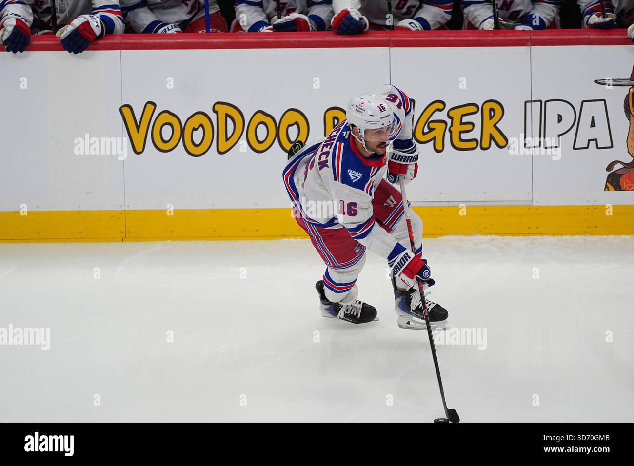New York Rangers center Vincent Trocheck (16) in the first period of an ...