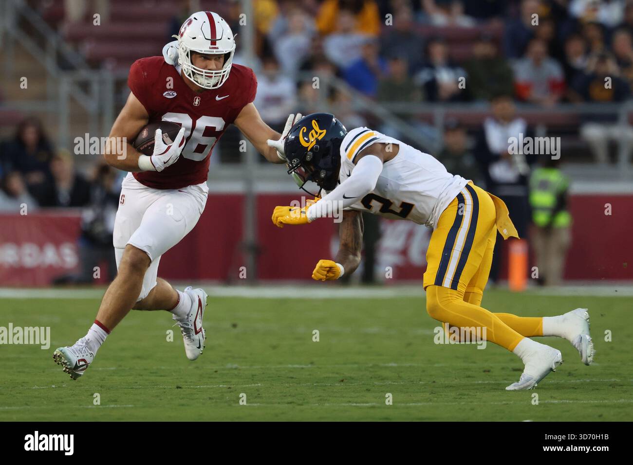 Stanford tight end Sam Roush (86) runs against California defensive ...