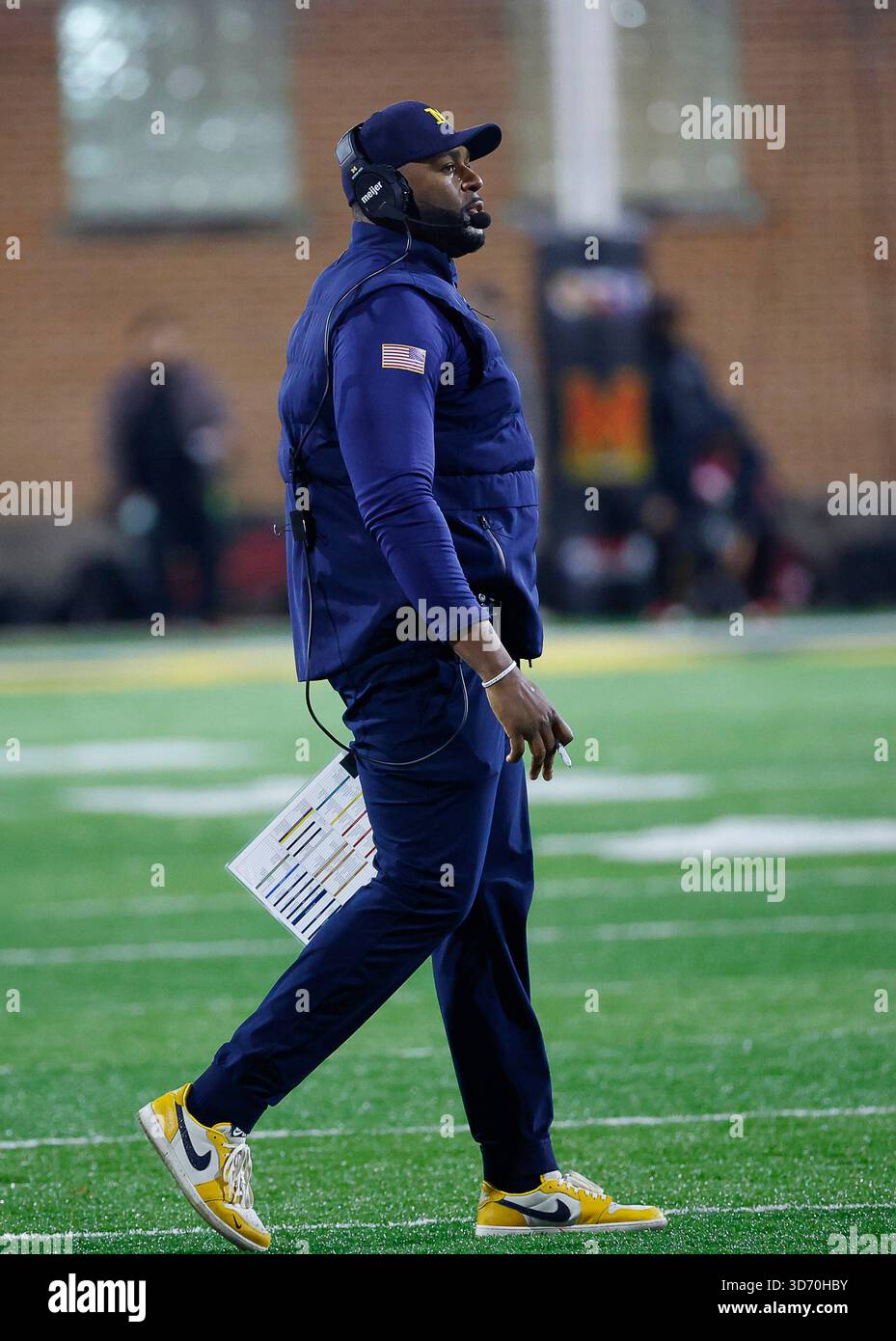 November 22, 2025: Michigan Wolverines Head Coach Sherrone Moore during ...