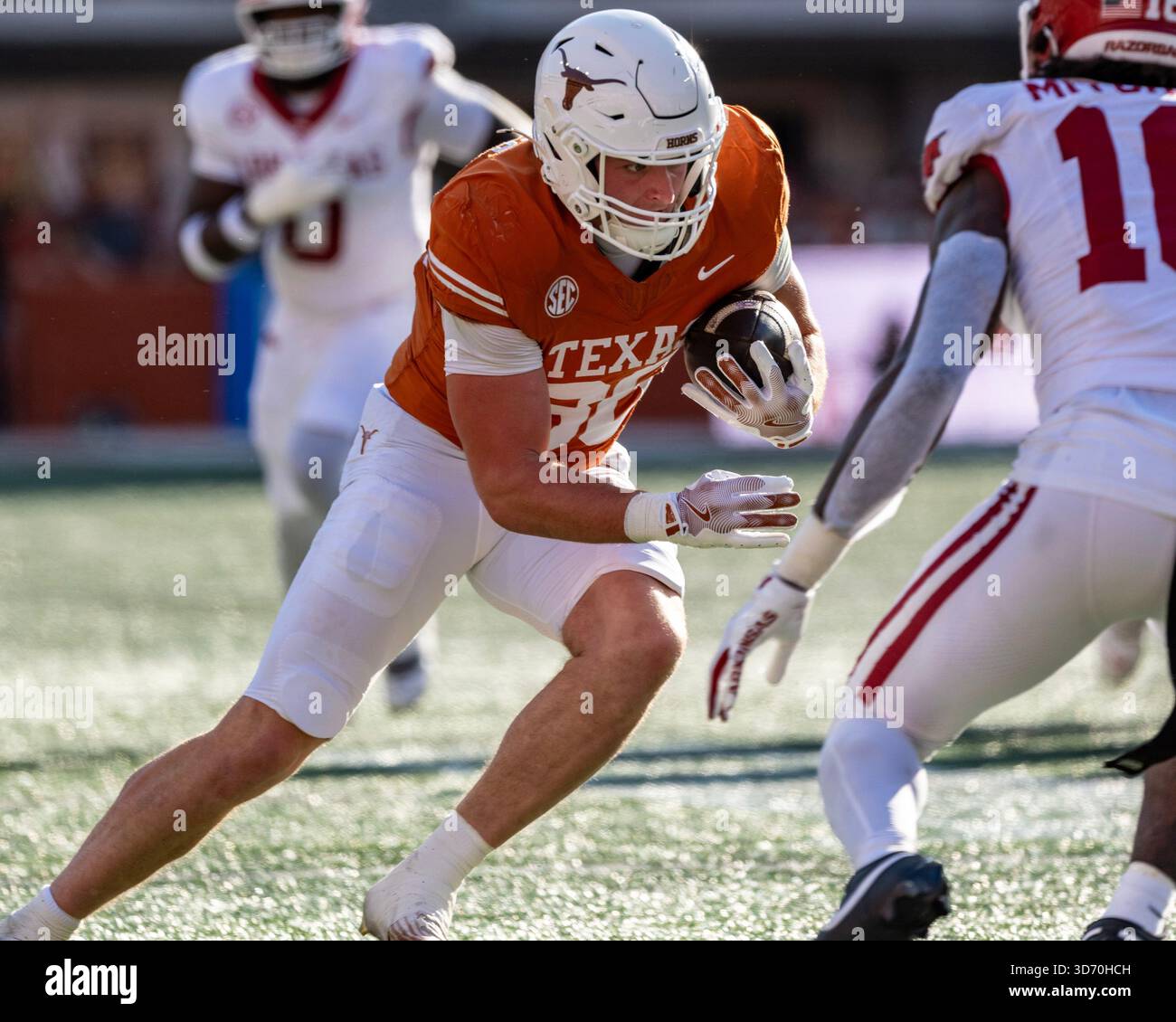Nov 22, 2025. Jack Endries (88) of the Texas Longhorns in action vs the ...