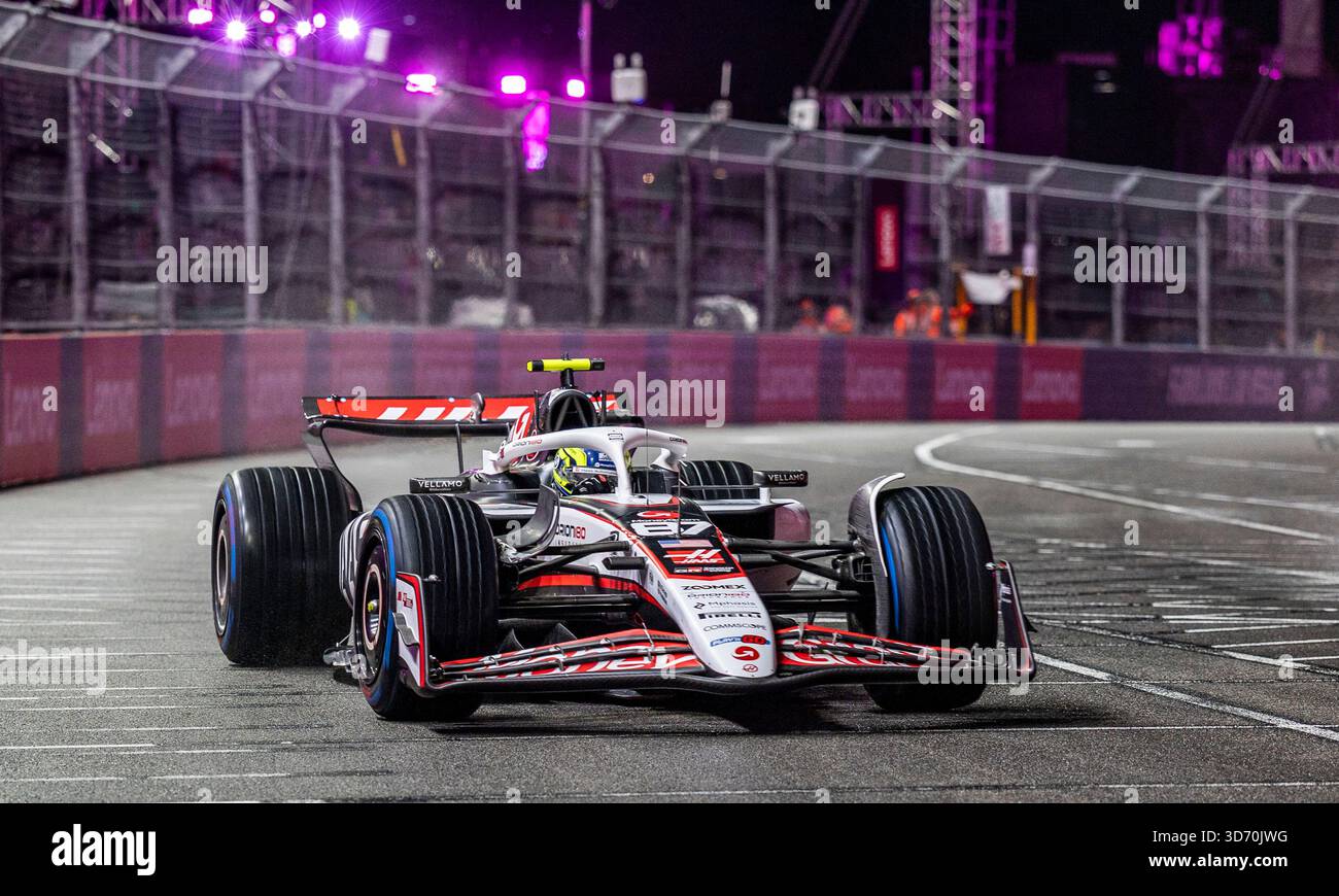November 21 2025 Las Vegas NV, U.S.A. Haas F1 Team driver Oliver ...