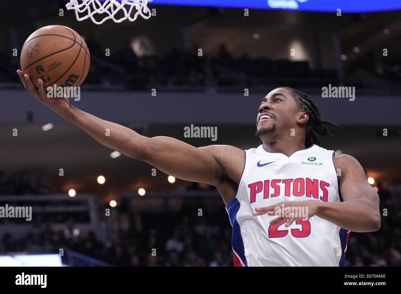 Detroit Pistons' Jaden Ivey shoots during the first half of an NBA ...