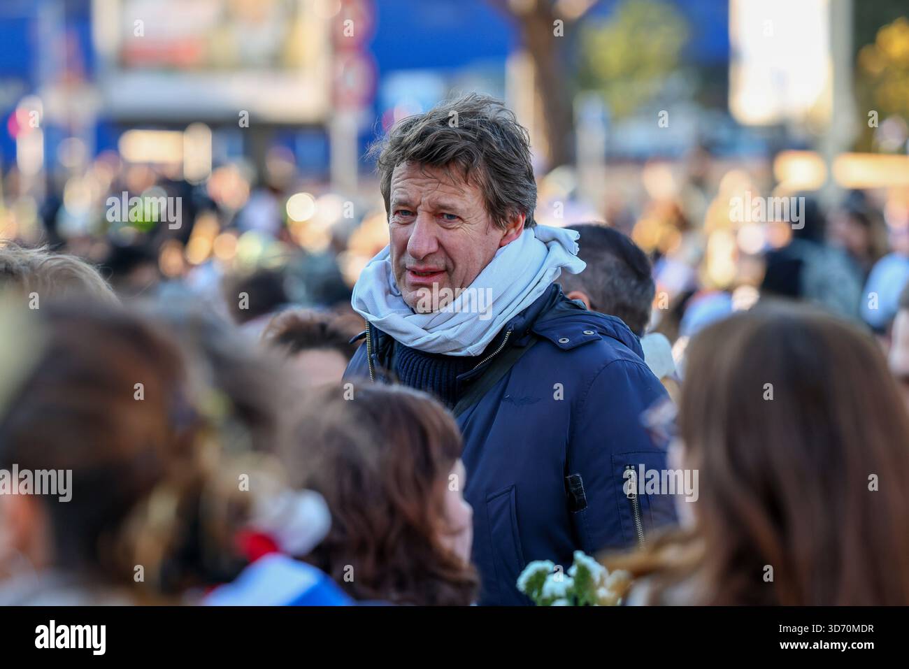 Yannick Jadot, French senator, seen during the march. A silent march in ...