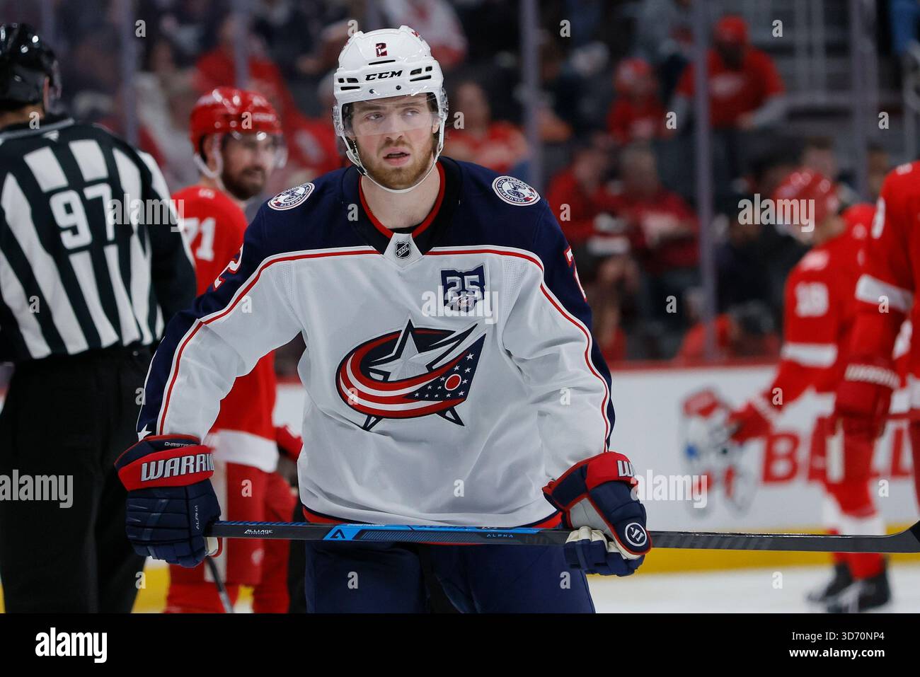 Columbus Blue Jackets defenseman Jake Christiansen (2) during the ...